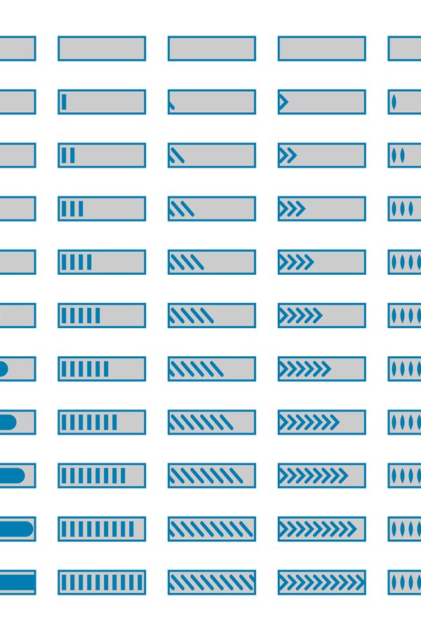 Progress bars, preloaders vector collection
