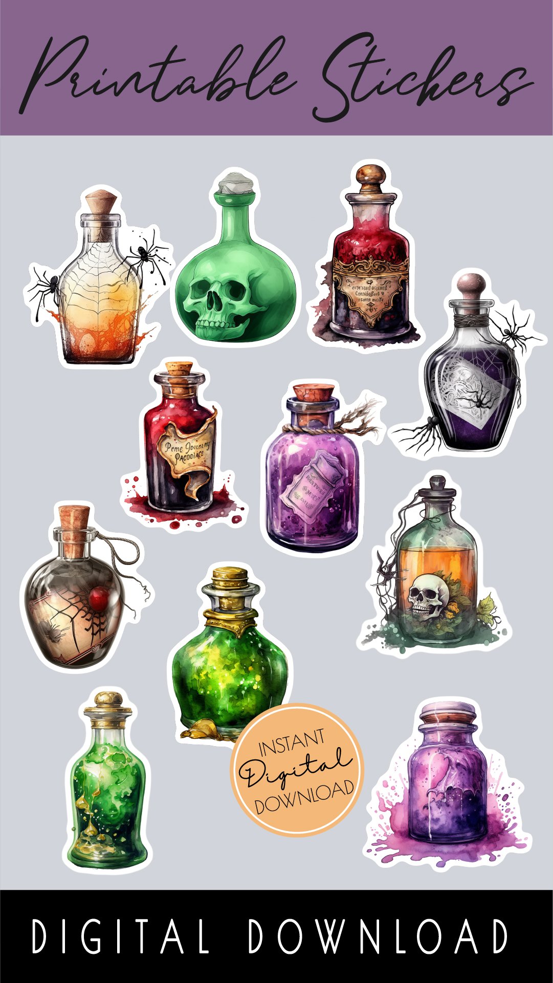 Easter Digital Stickers Bundle Easter Ephemera Scrapbooking