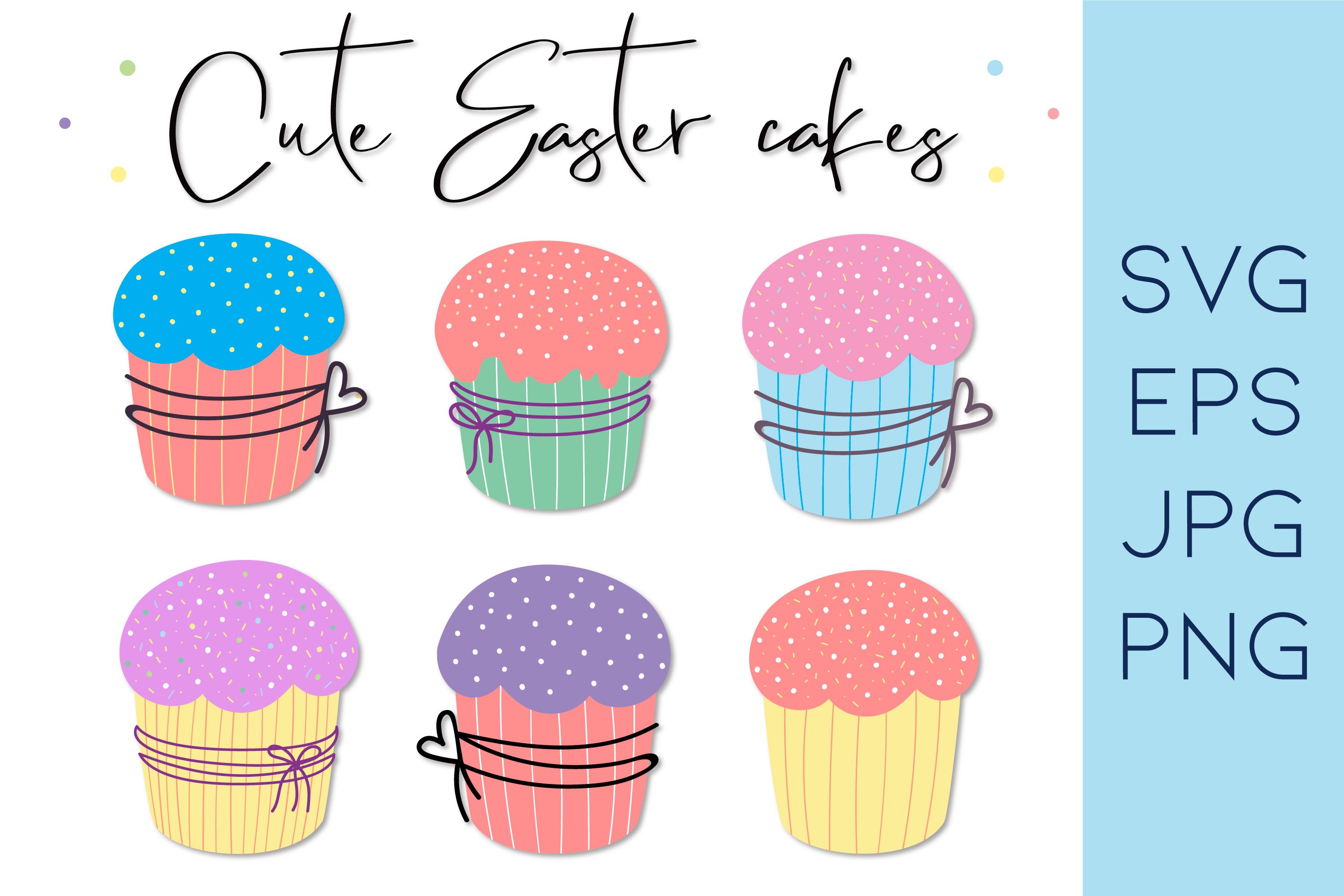 Easter Cake SVG|Cupcake SVG|Easter clipart (1244662)