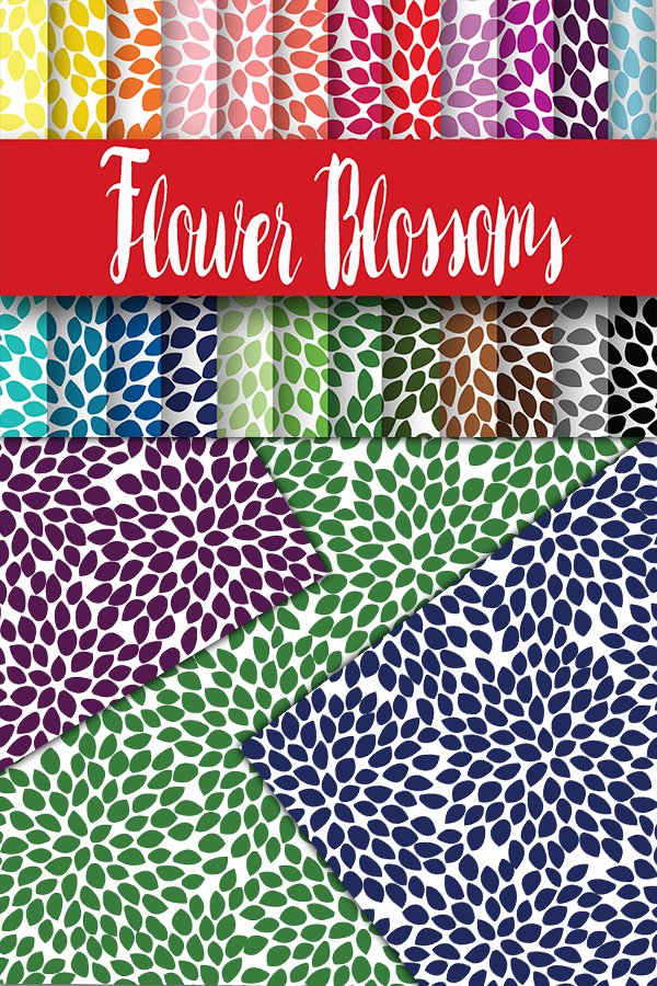 Flower Blossoms Digital Papers