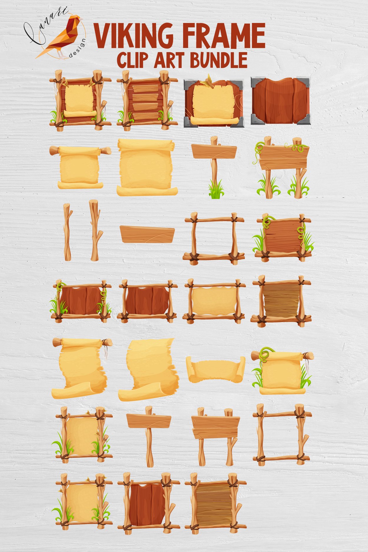 Frames bundle Viking clip art sublimation bundle PNG AI