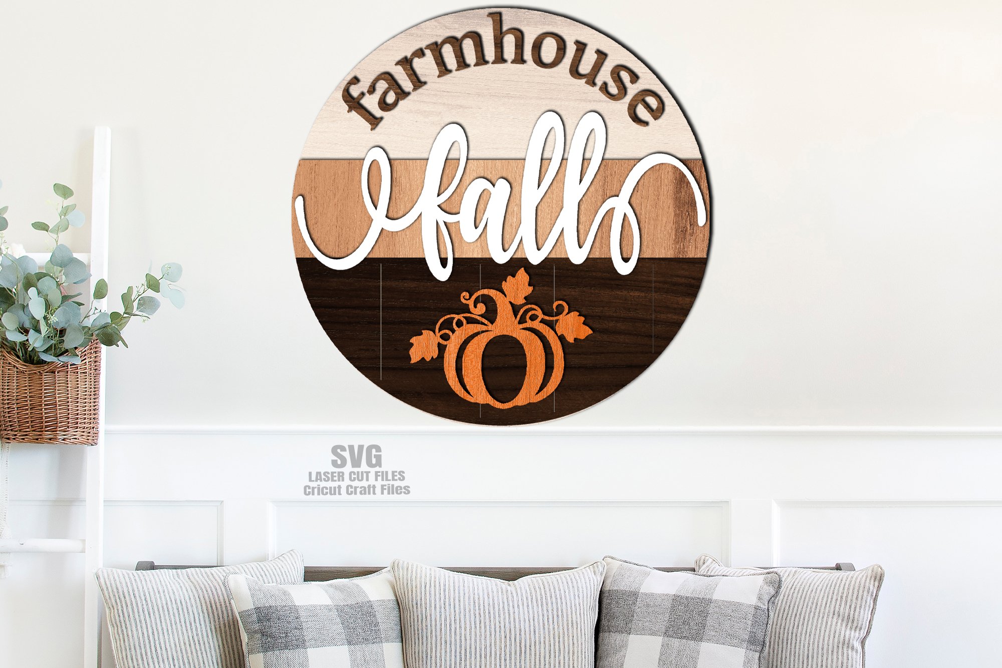 Fall Farmhouse SVG | Fall Sign SVG Laser Cut Files