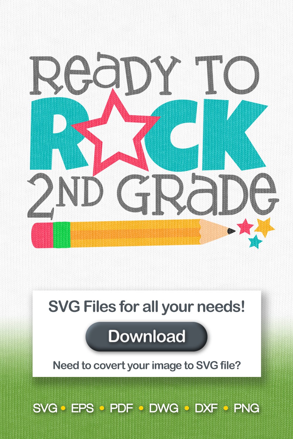 2nd GRADE | Back to school and Rock and roll SvG files