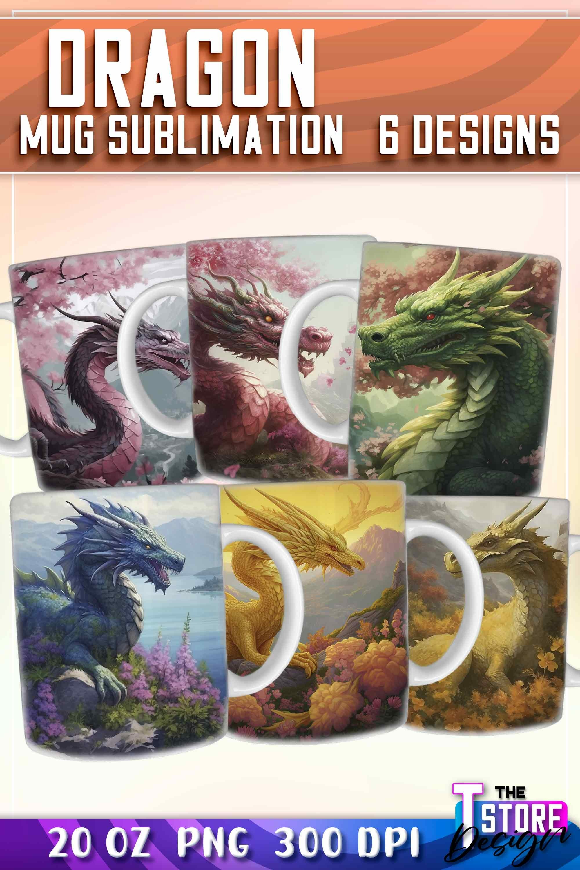 Dragon Mug Sublimation Bundle|Dragon 11oz Mug|15 (2743709)