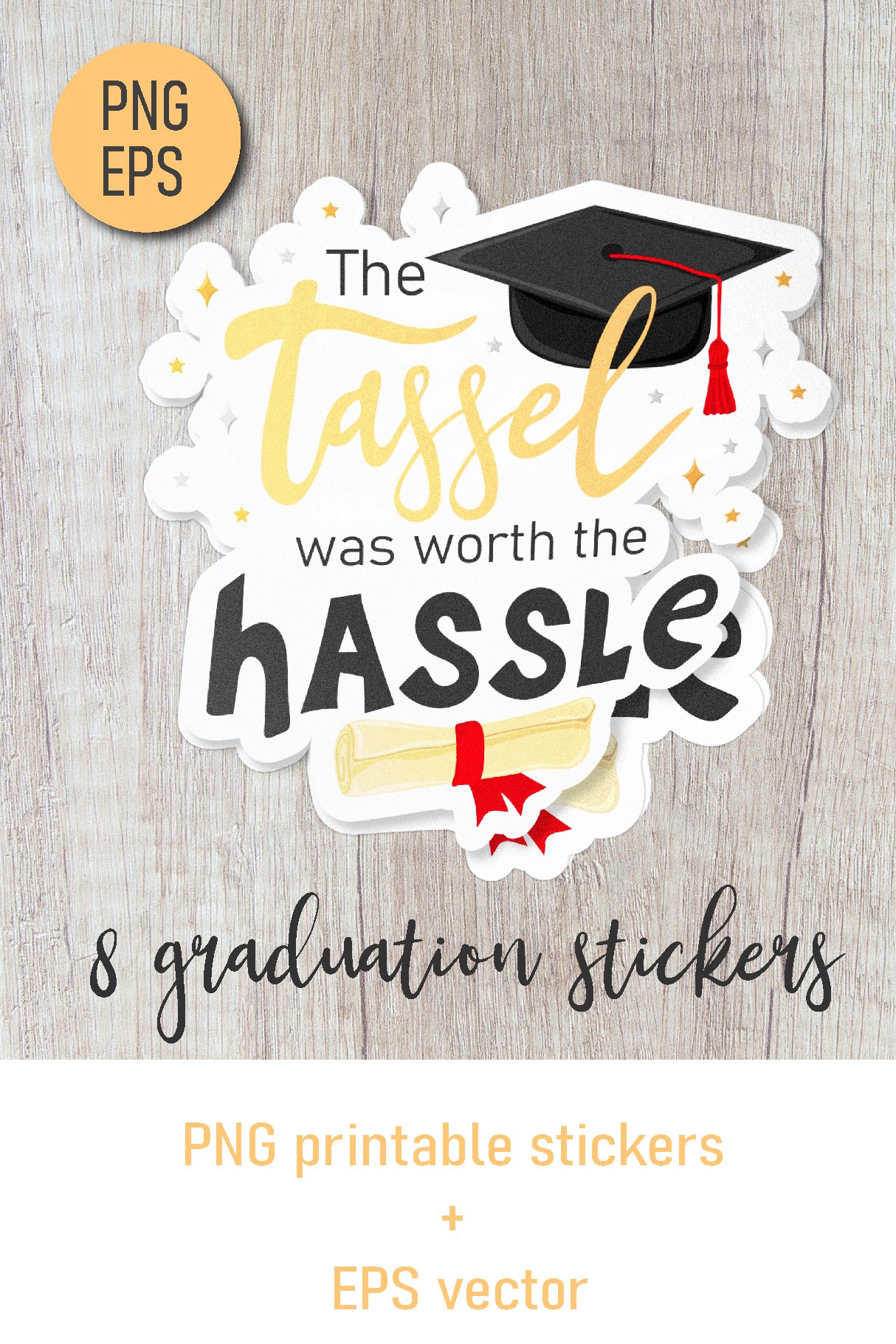 Congratulations graduates sticker pack|8 png printable