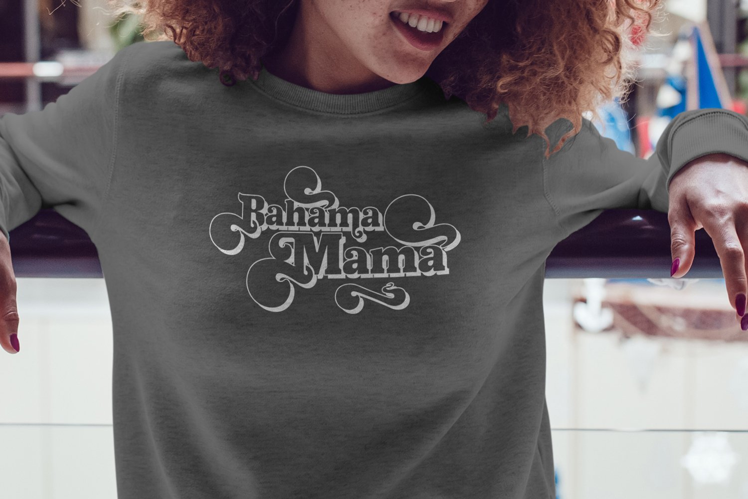 Bahama mama svg. Retro style