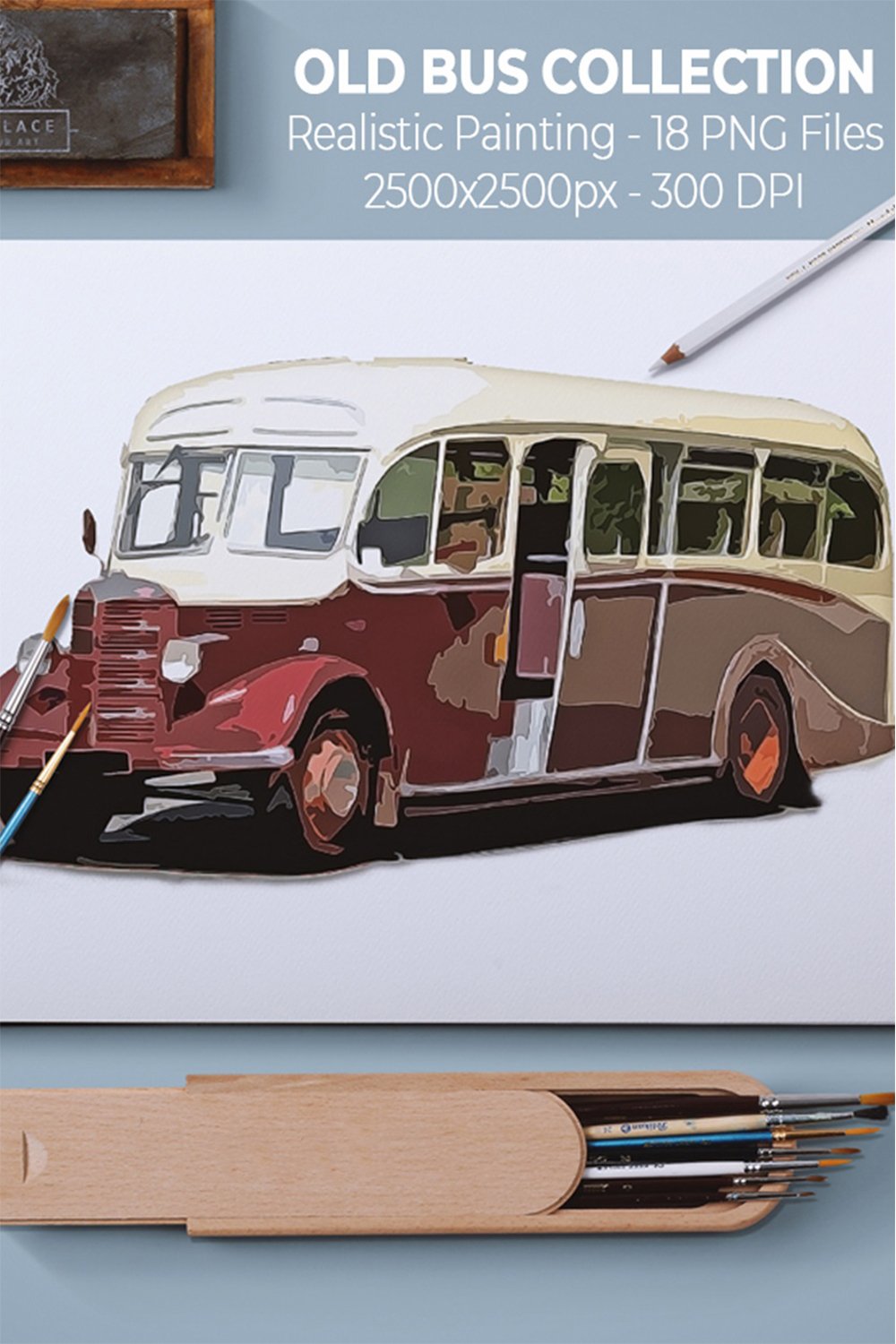 Old Bus Cliparts 18 PNG