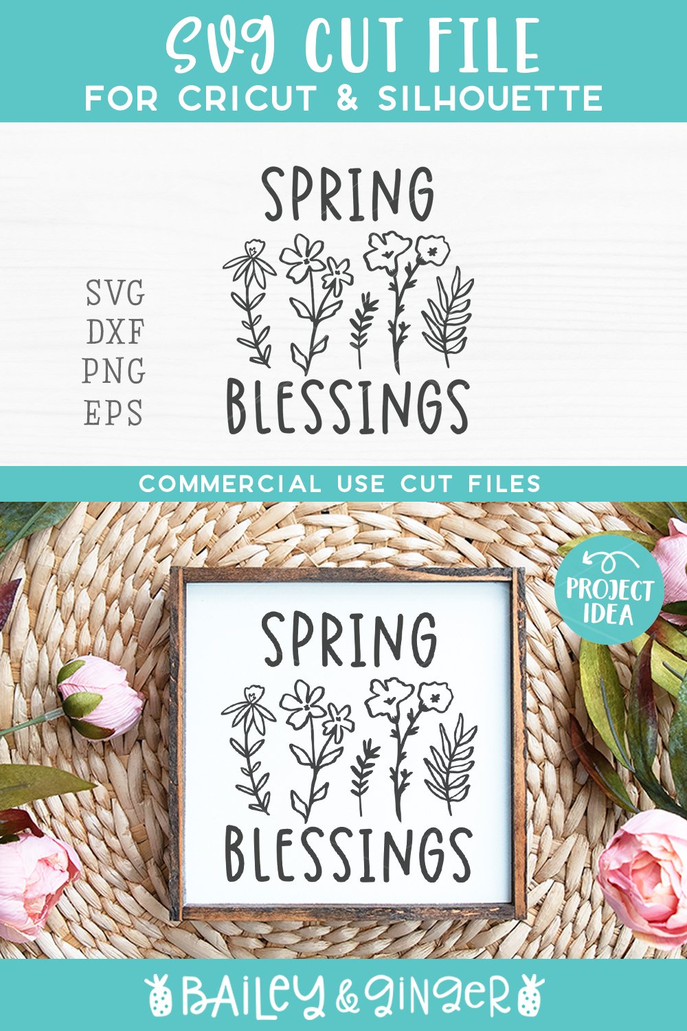 Spring Blessings SVG Cut File