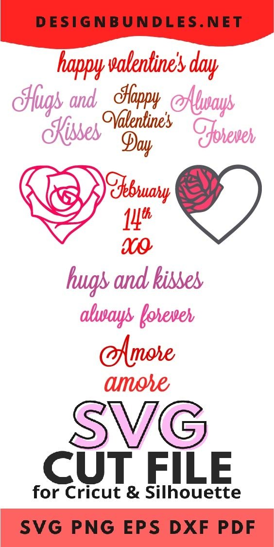 HEARTS MEGA BUNDLE SVG Cut File VALENTINE LOVE WEDDING