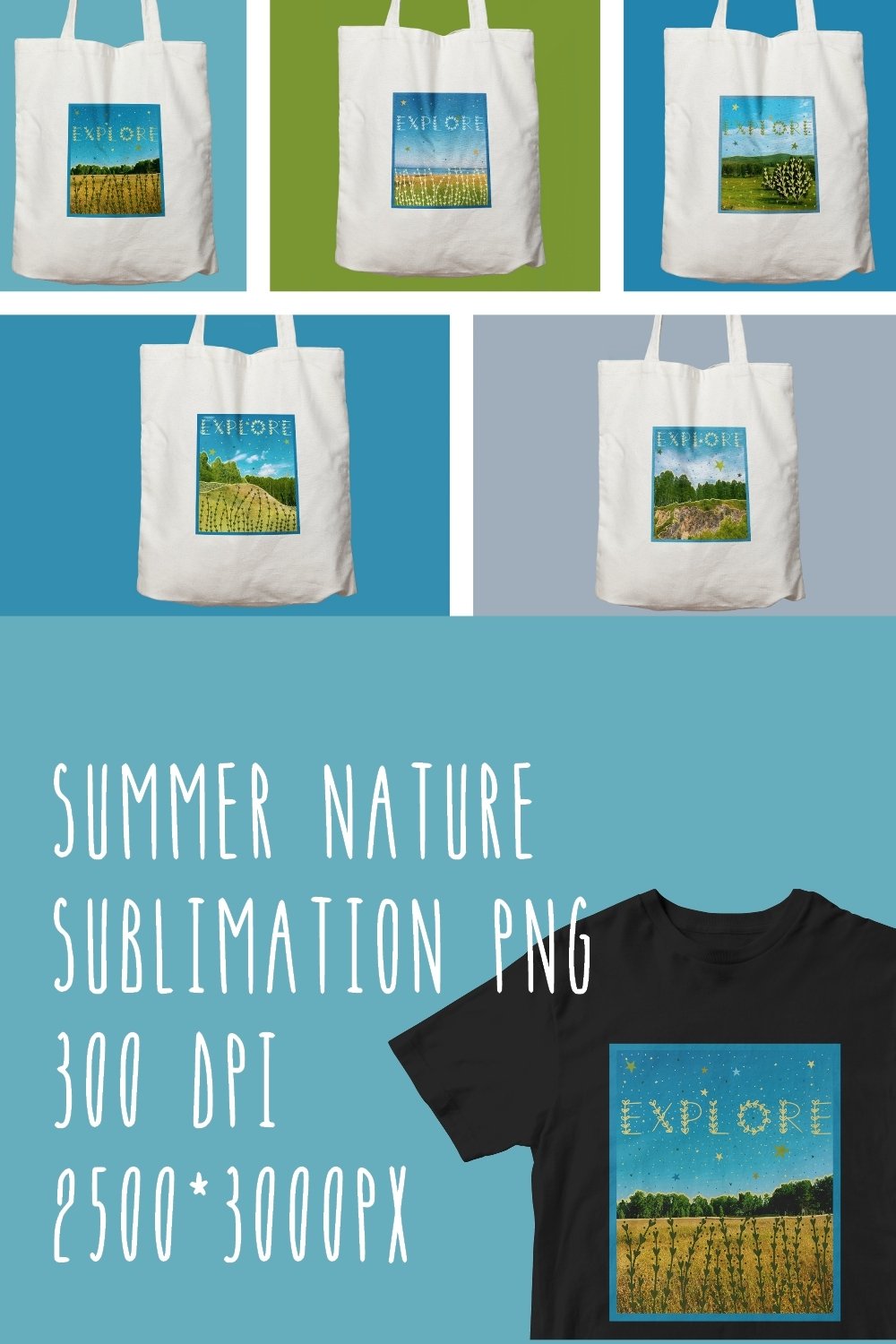 Summer nature sublimation bundle