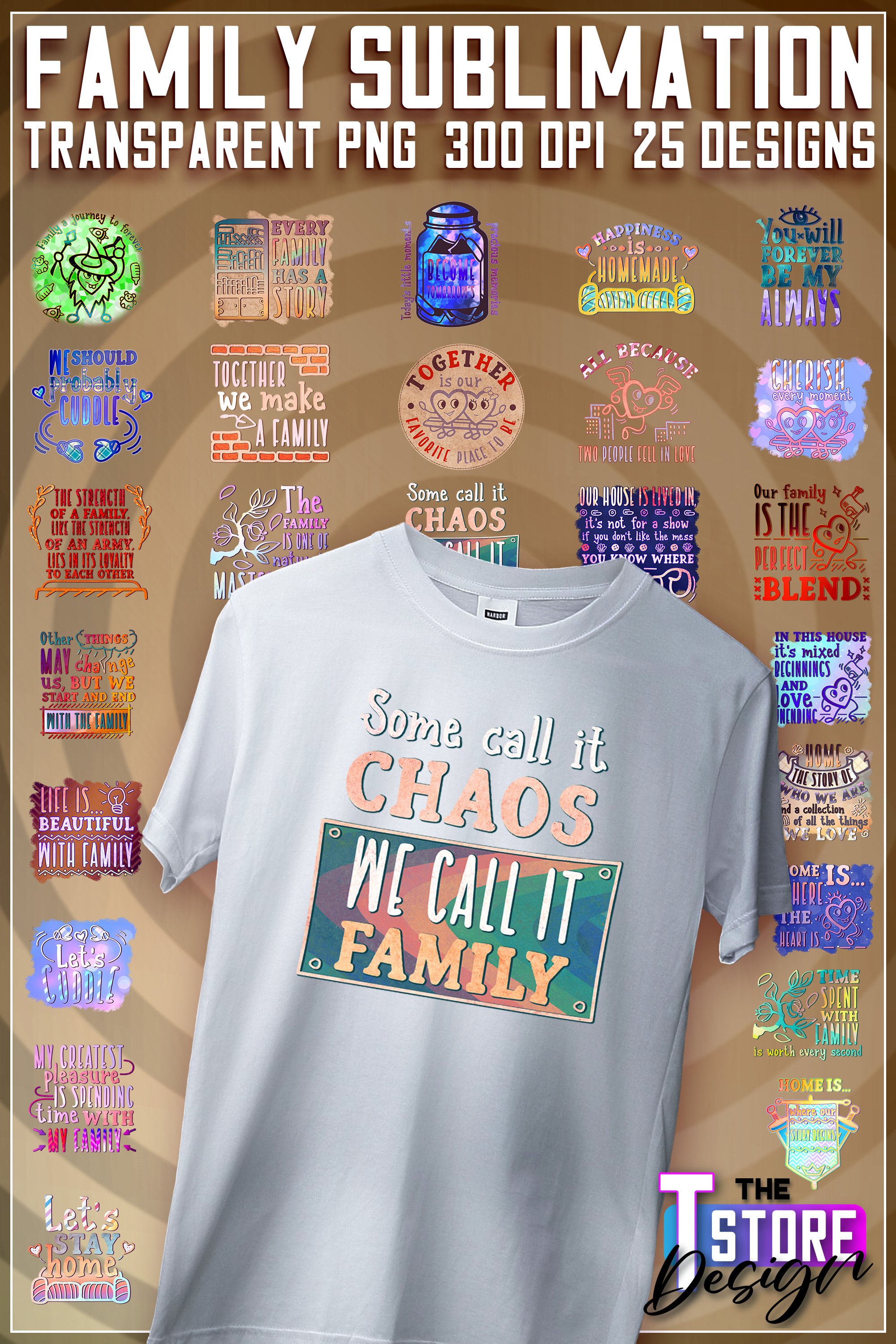 Family Sublimation Bundle | PNG Design | Family (2470074)