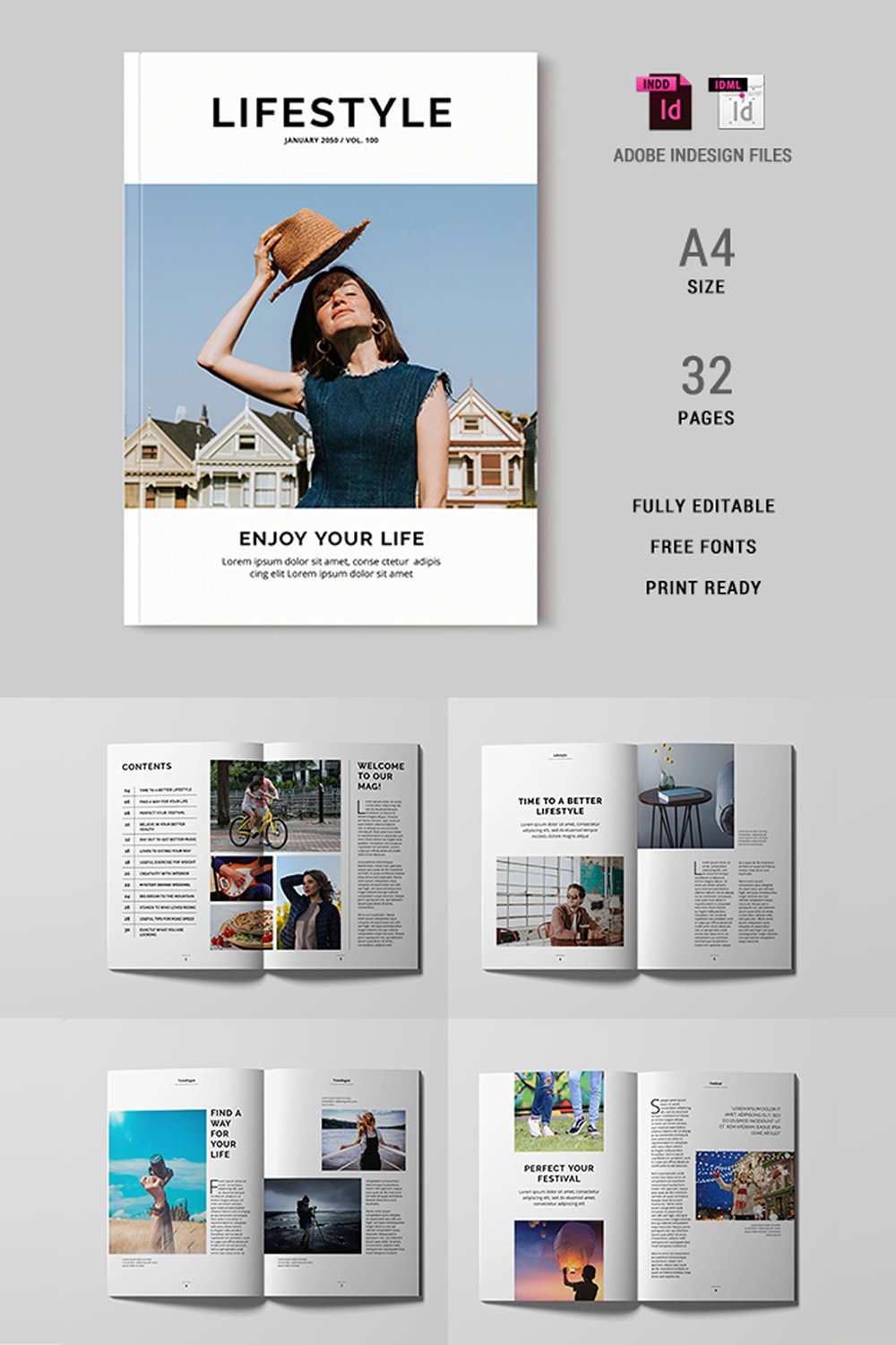 Lifestyle Magazine Template (3666759)