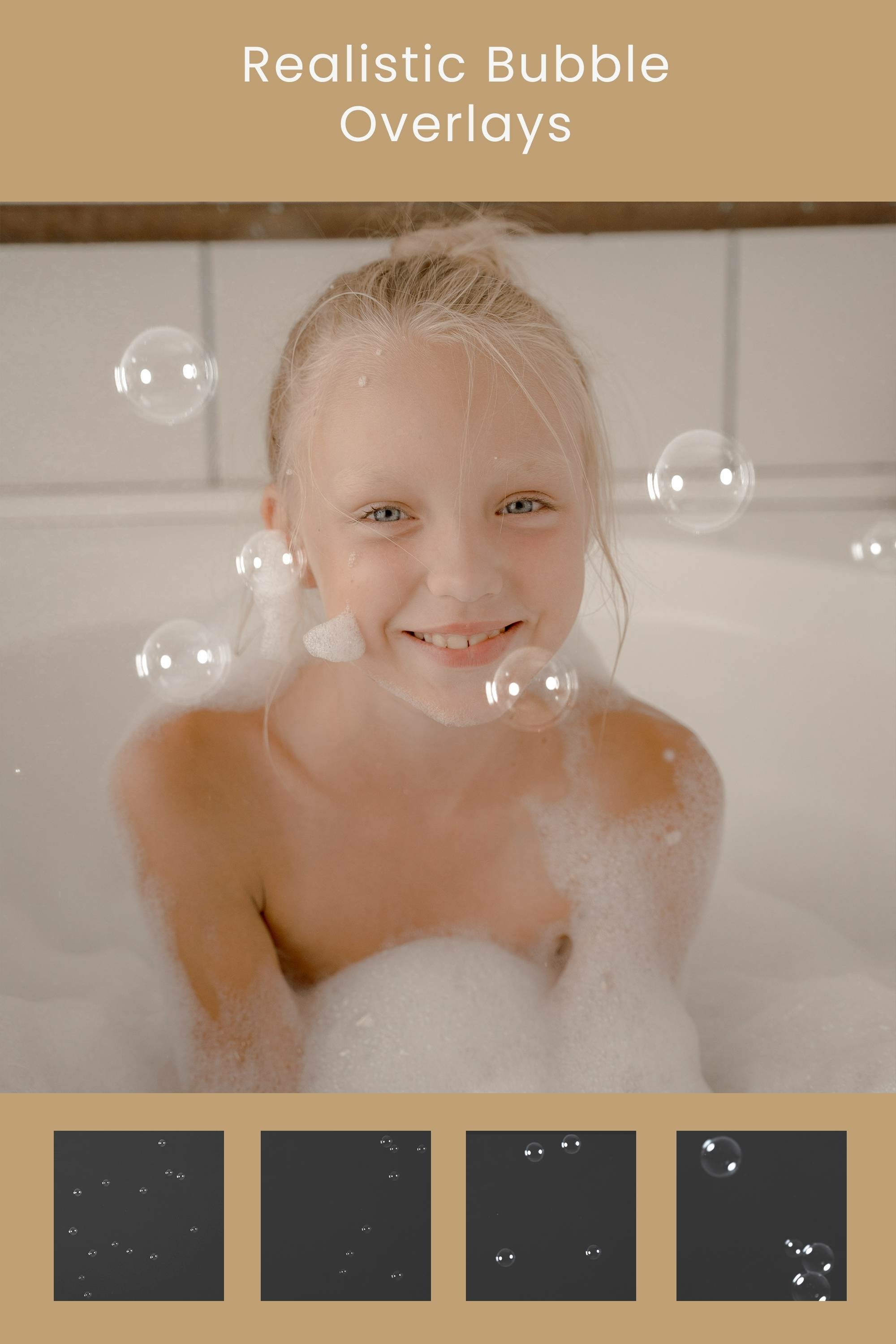 Realistic Bubble Overlay PNG Photography