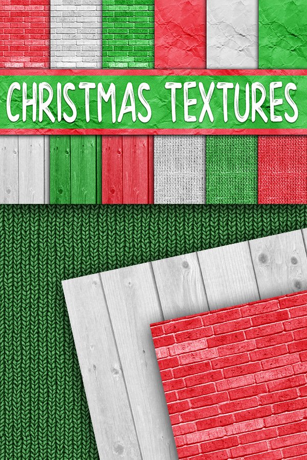 Christmas Textures Digital Papers