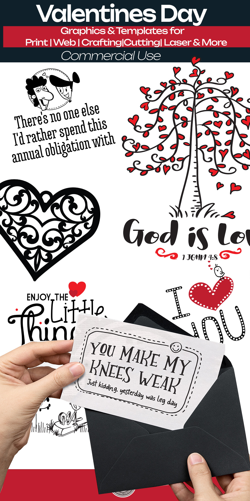 Valentine Day Graphics,Cutting and Laser