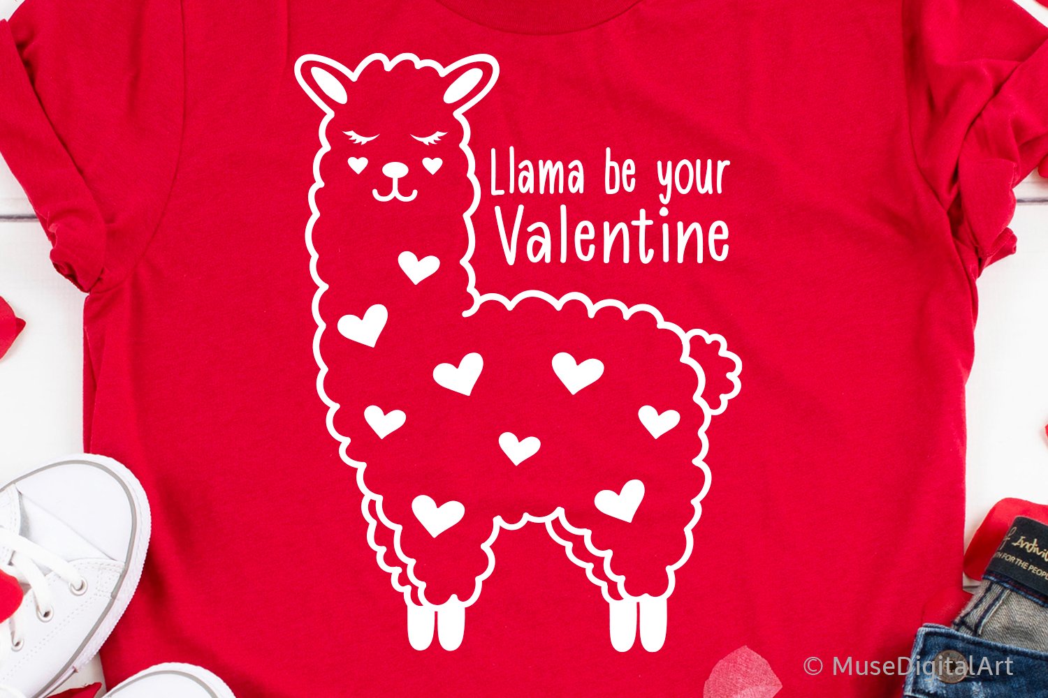 Valentines Day Svg, Llama Be Your Valentine Svg, (1190062)