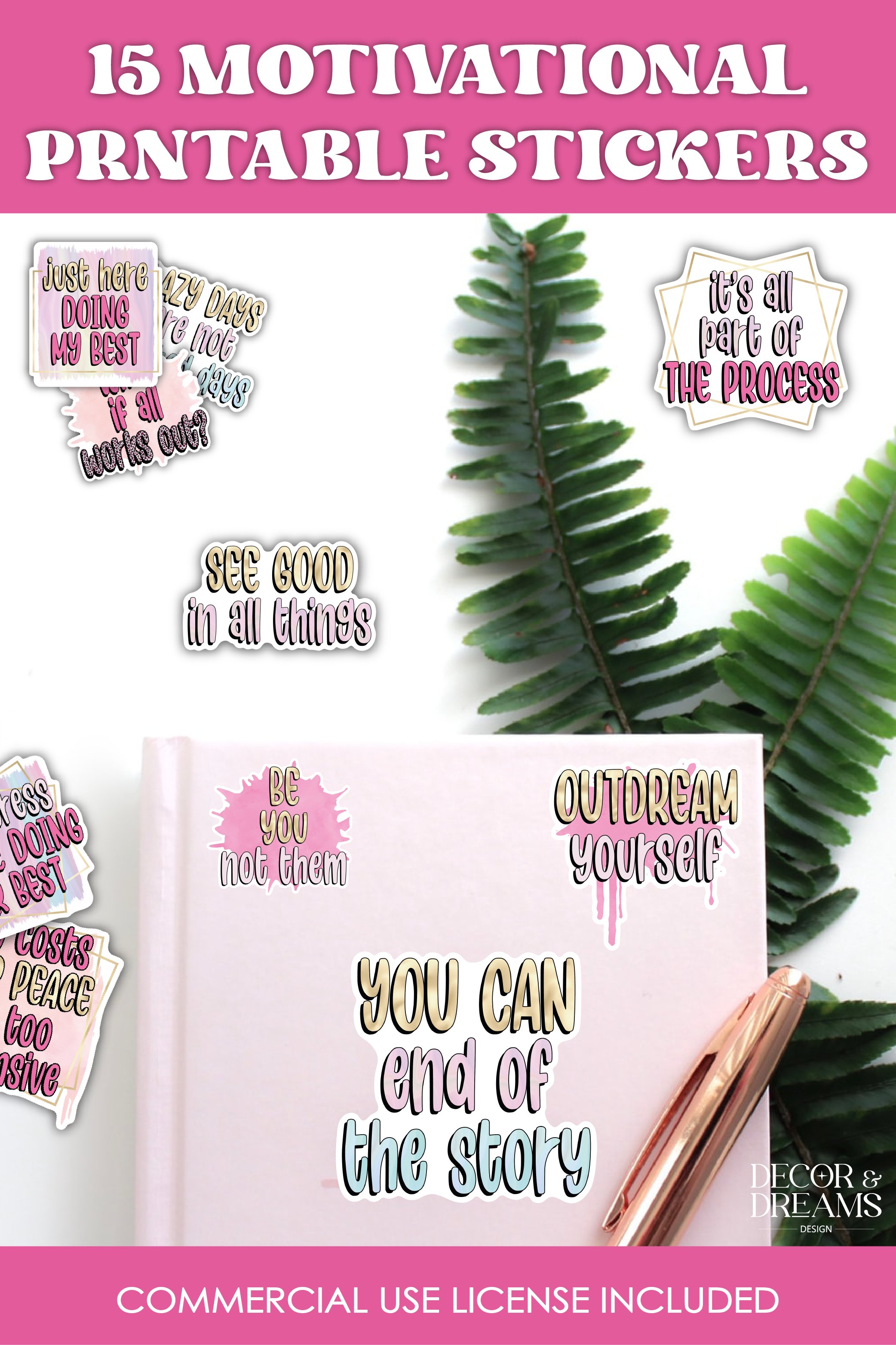 Motivational Sticker Bundle | Positivity Sticker Bundle Vol6