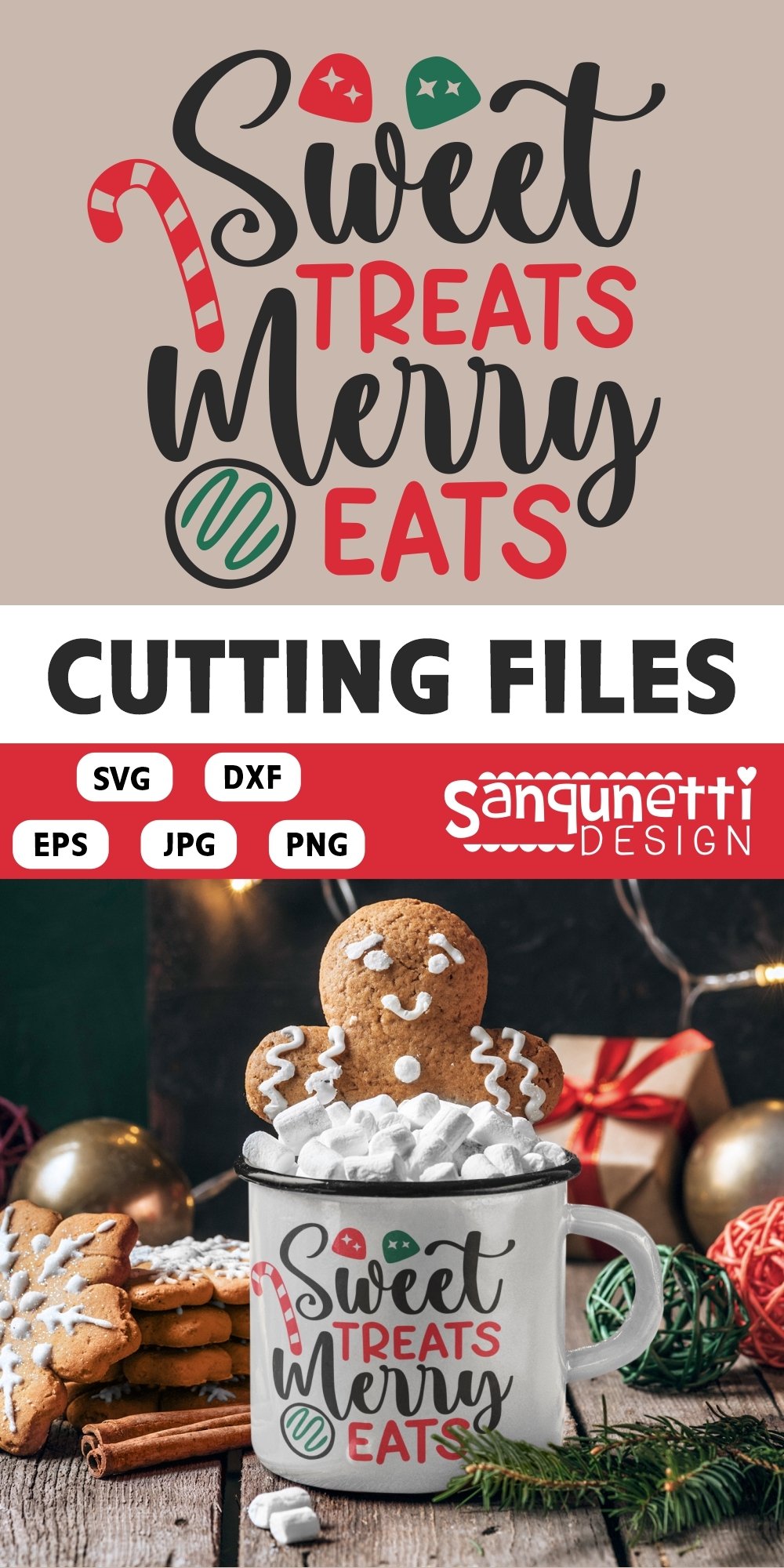Christmas Sweets SVG| Christmas candy SVG