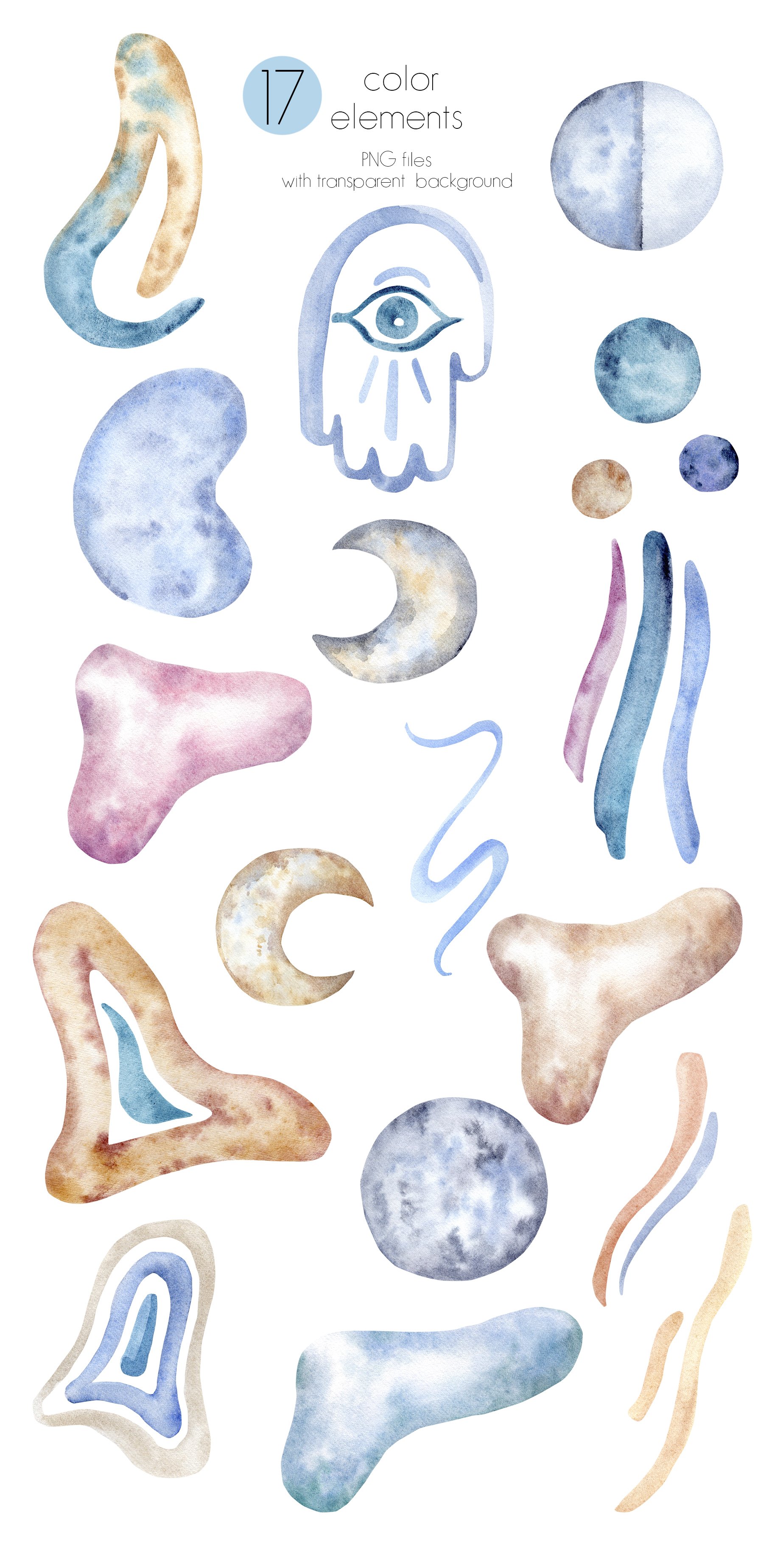 Watercolor Abstract Clipart (1938694)