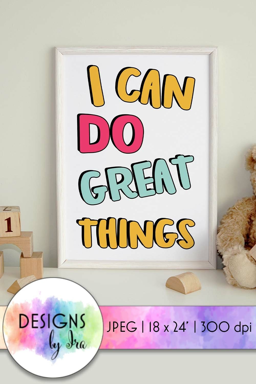 Nursery Print, Positive Affirmation, airplane nursery poster