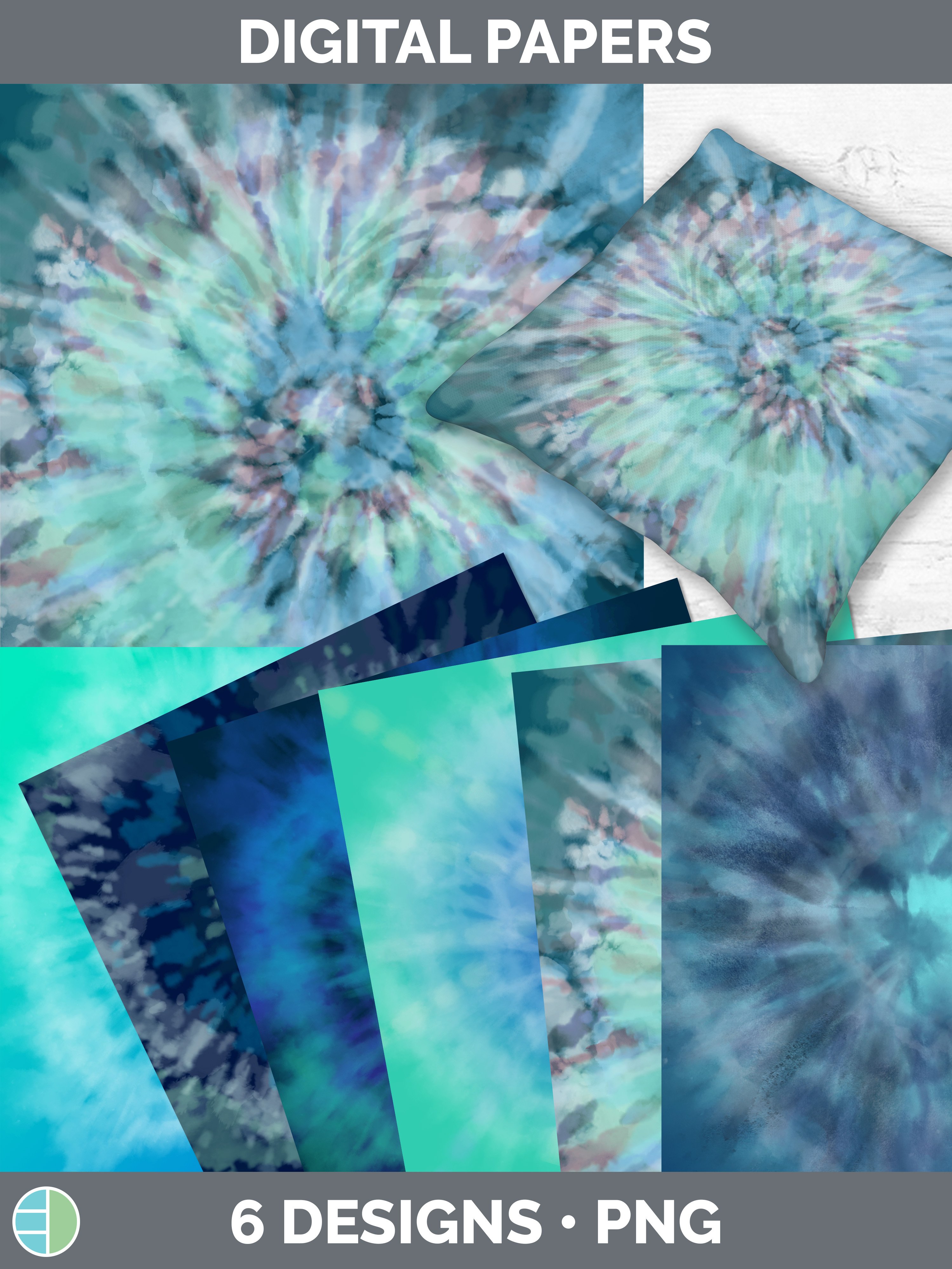 Blue Tie Dye Backgrounds