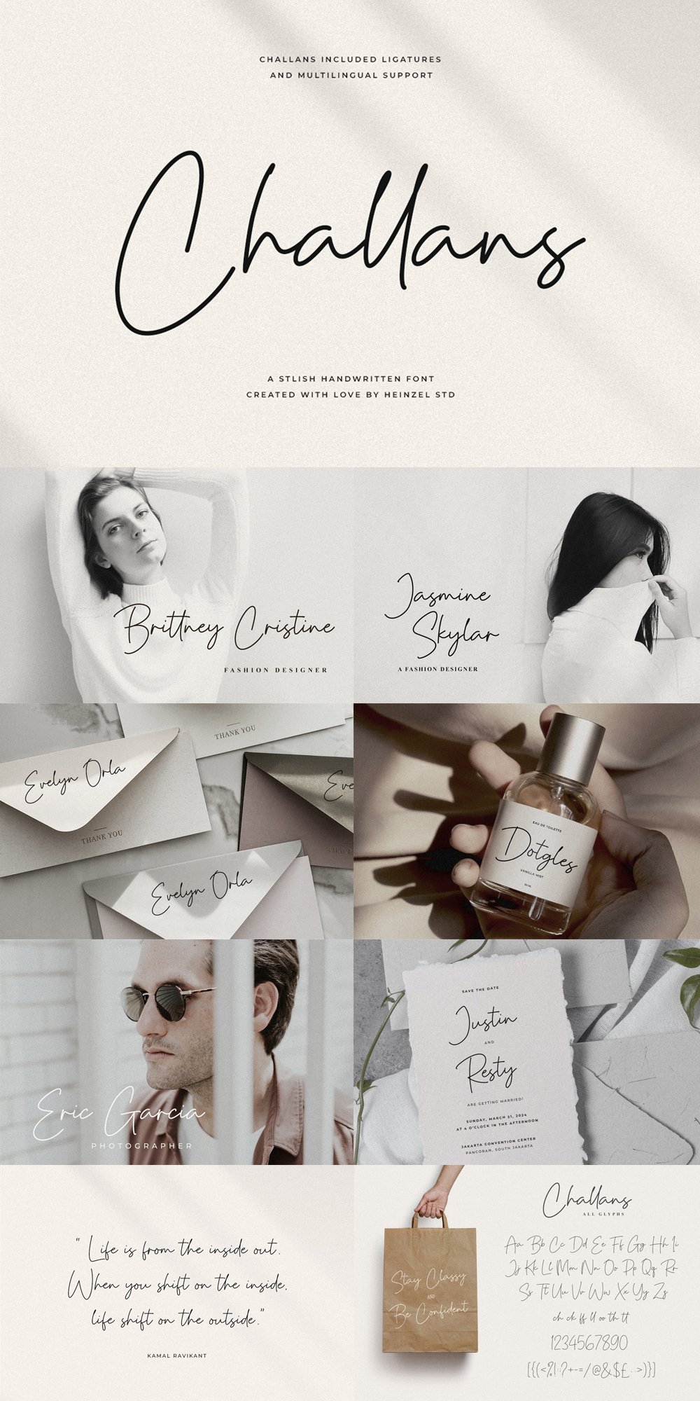 Challans Modern & Elegant Script Font by Heinzel Std