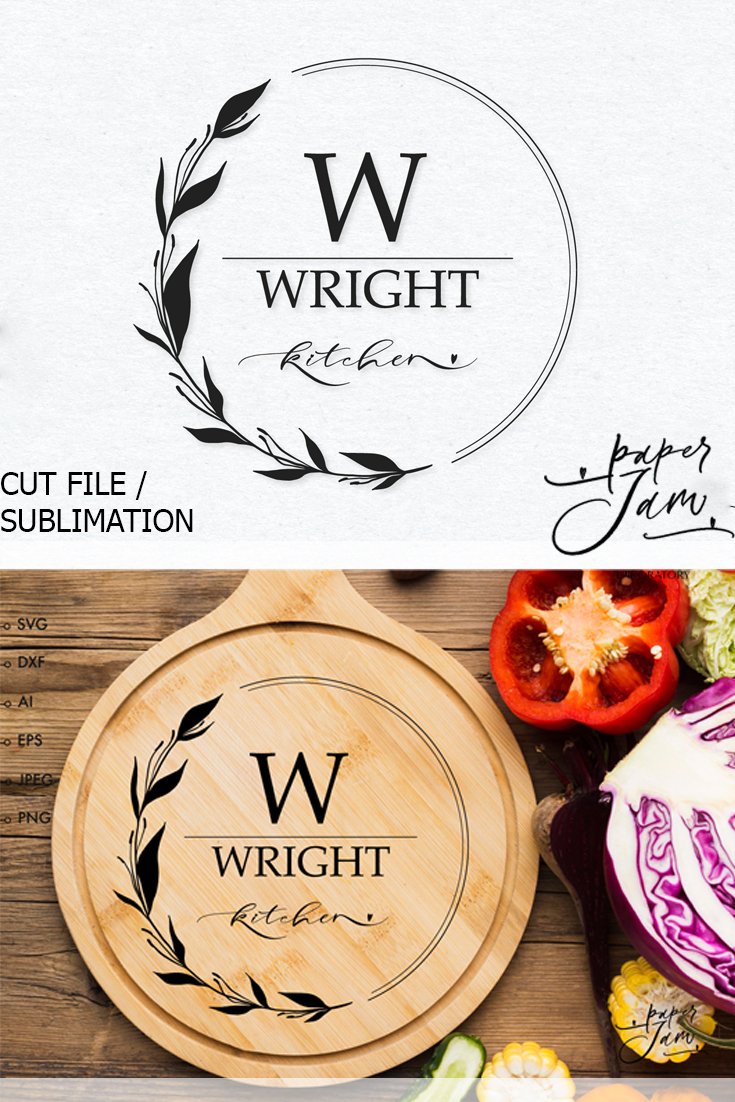 Farmhouse kitchen svg, kitchen svg, family monogram svg