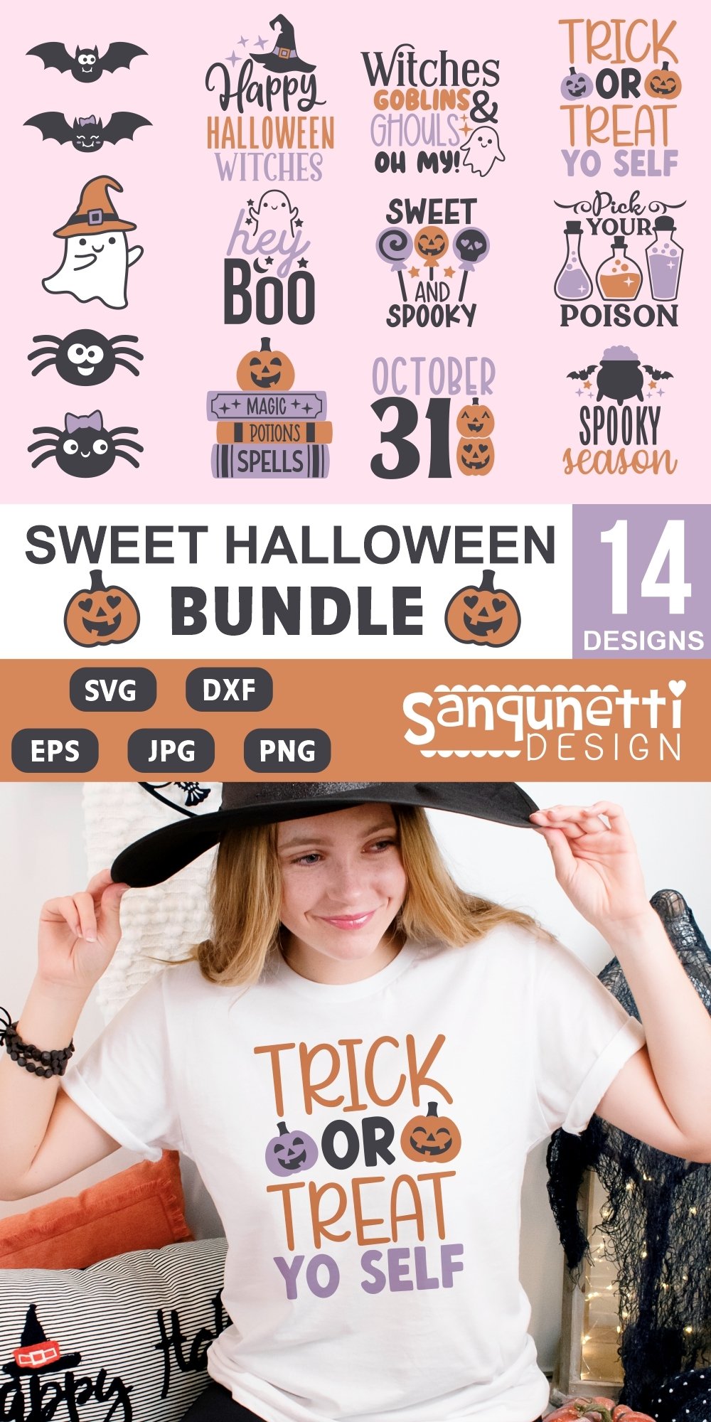 Cute Halloween Bundle | Sweet Halloween SVG