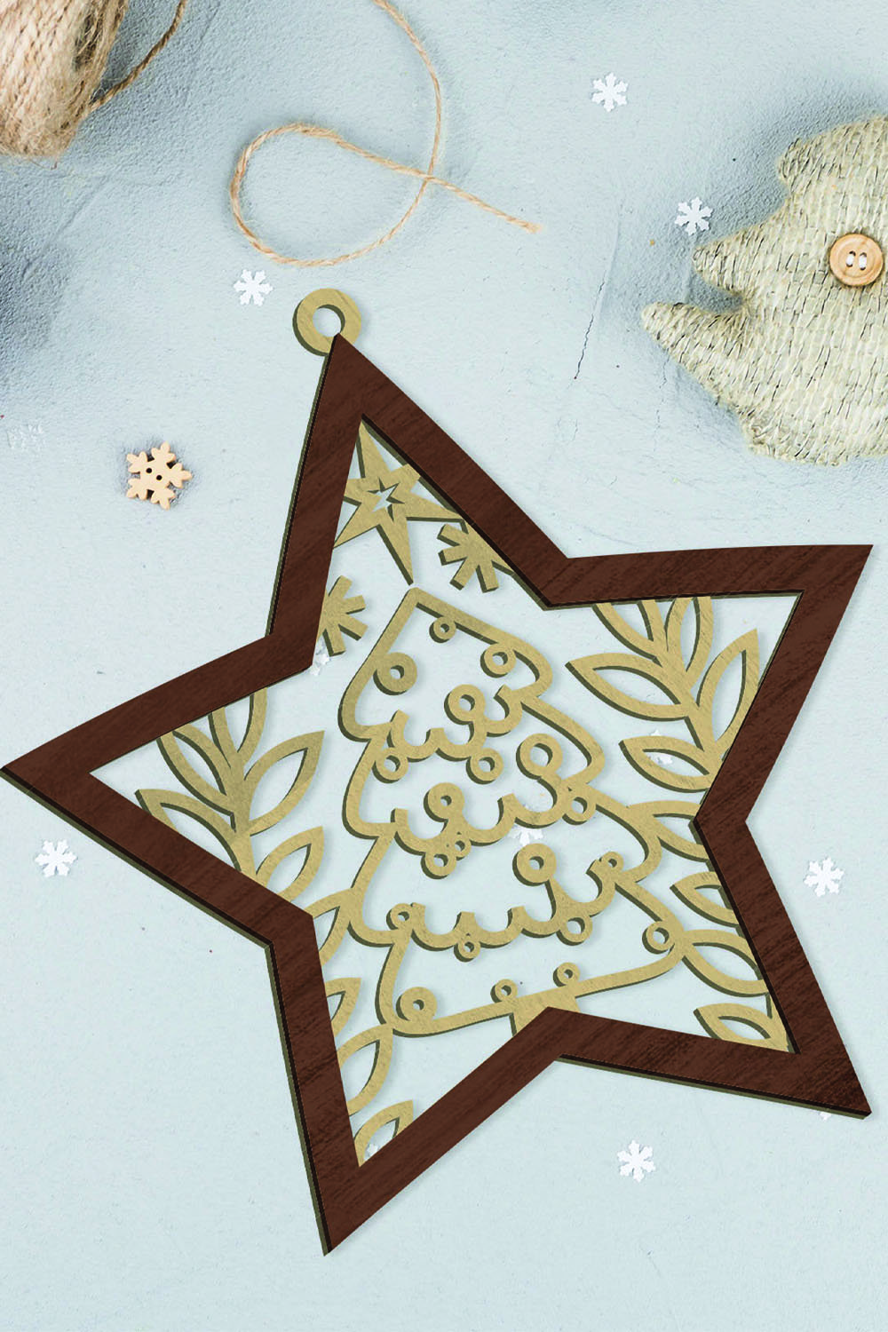 Christmas Star Decoration, Multilayer Ornament