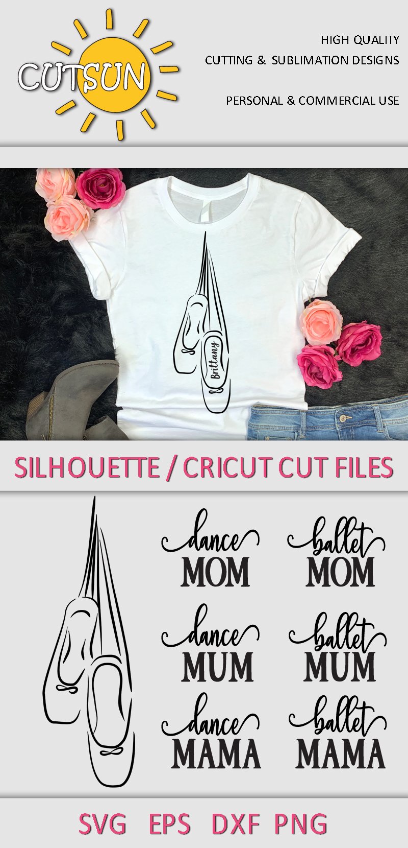 Ballet SVG | Pointe Shoes SVG | Ballet shoes SVG