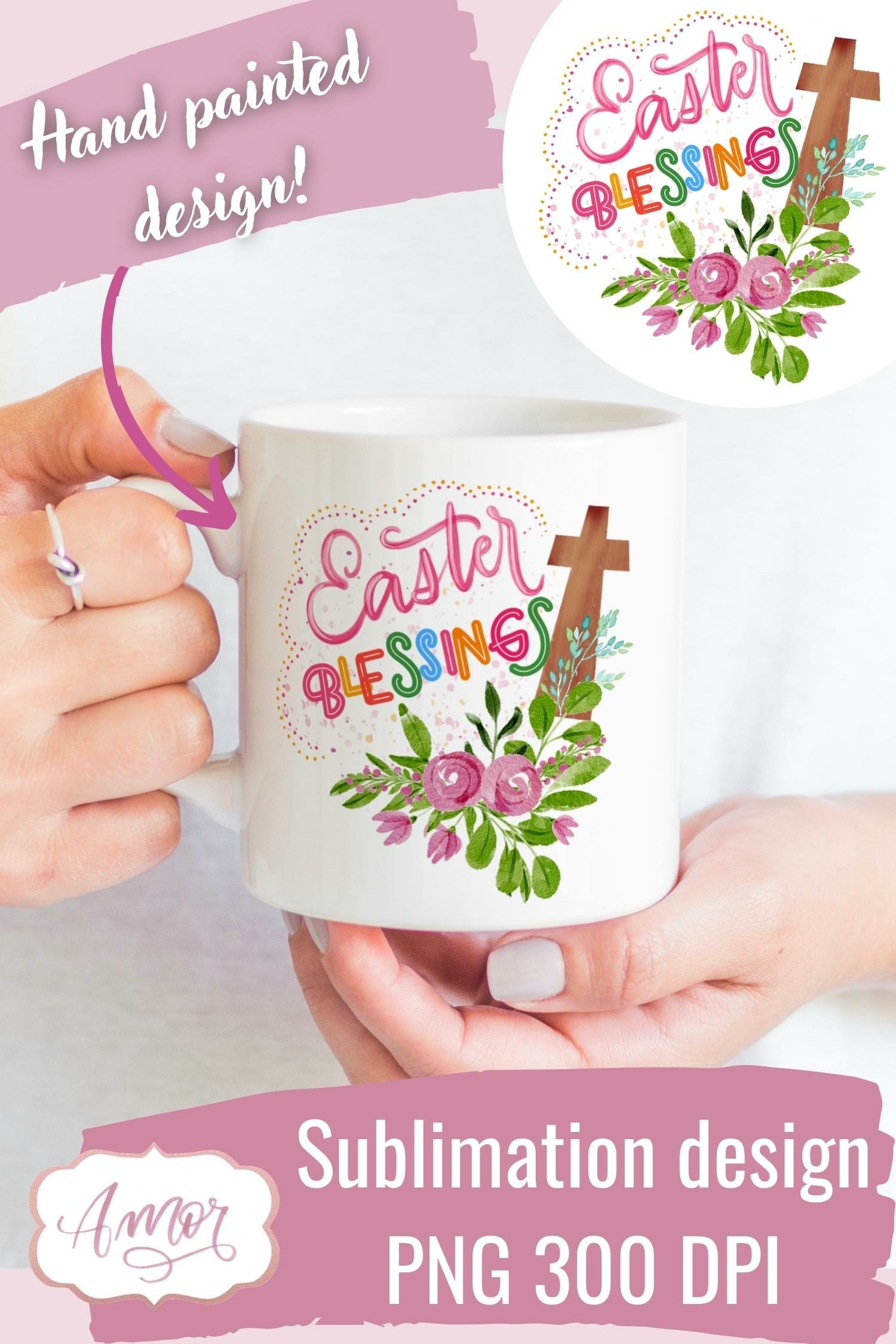 Easter blessings sublimation design