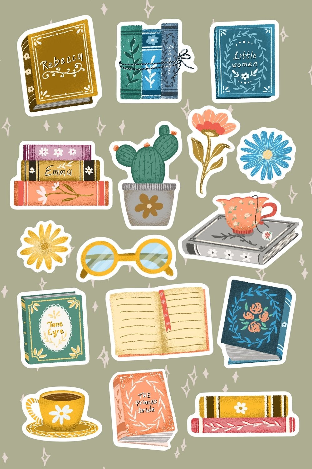 Book lover sticker pack (2612179)