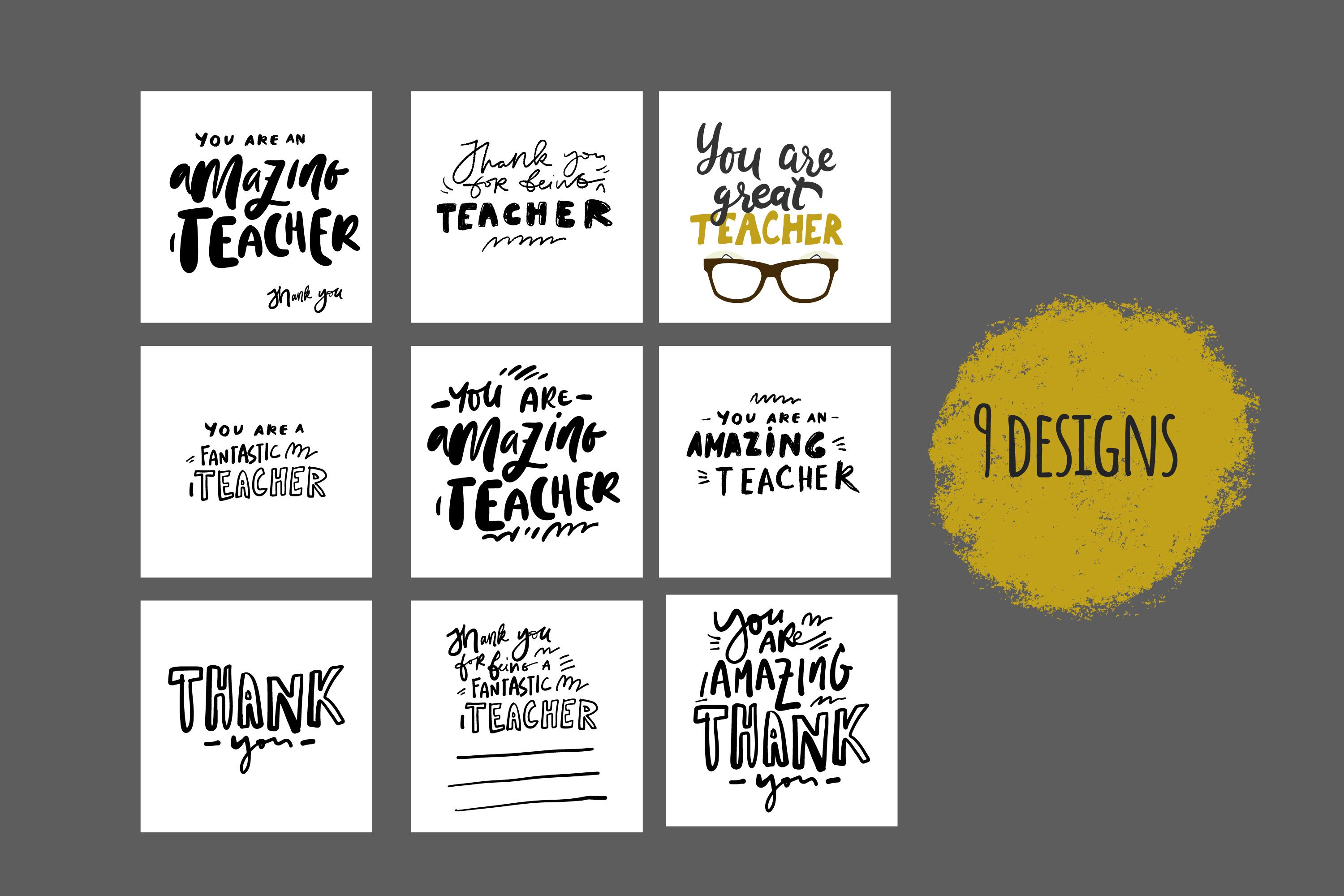 Teacher's card bundle