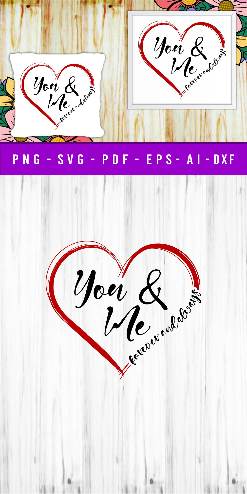 You & Me SVG | Valentine SVG | Love SVG | Mug SVG Designs