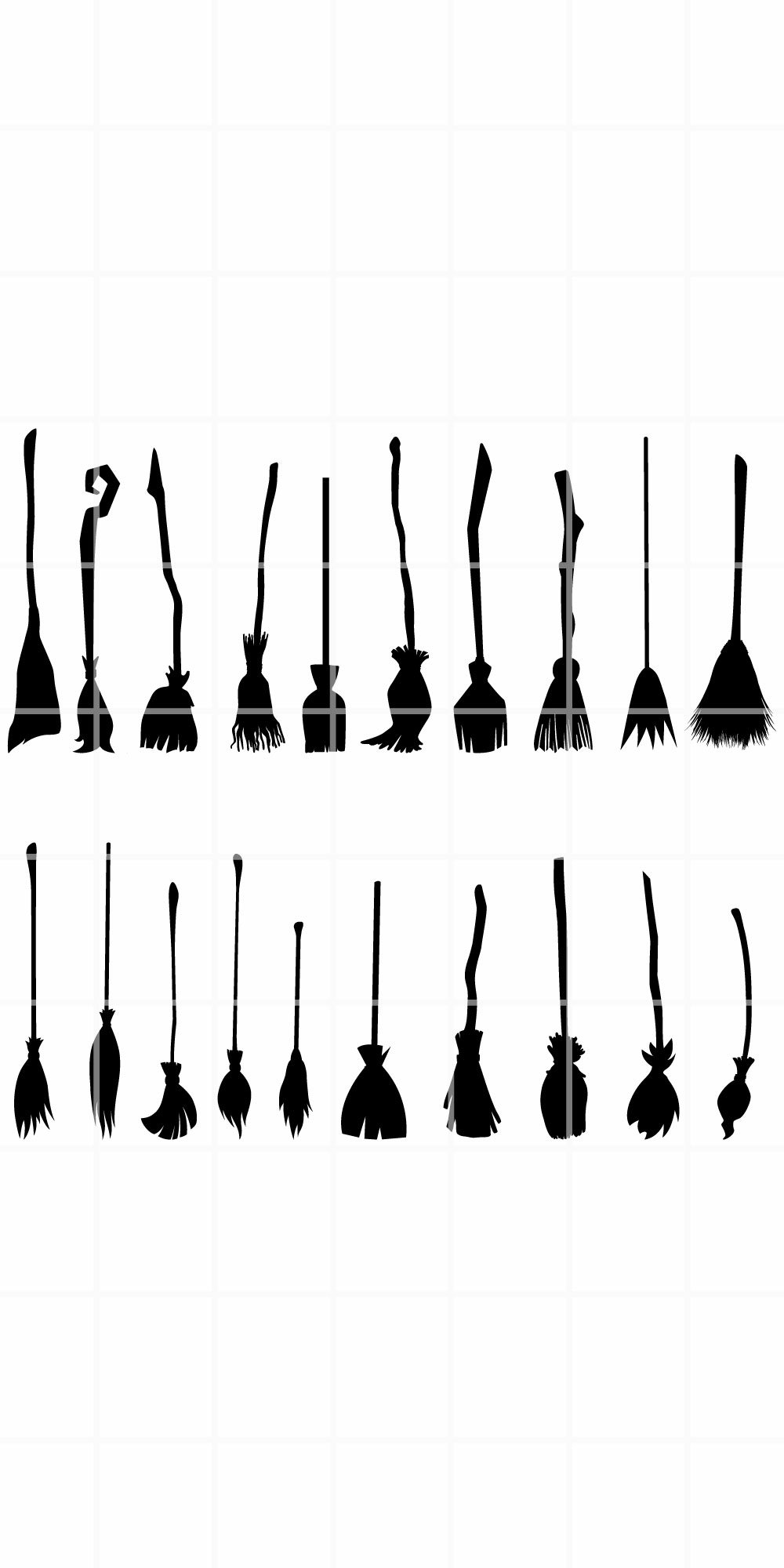 Witches Brooms SVG. Witches Brooms png. Witches Brooms cut.