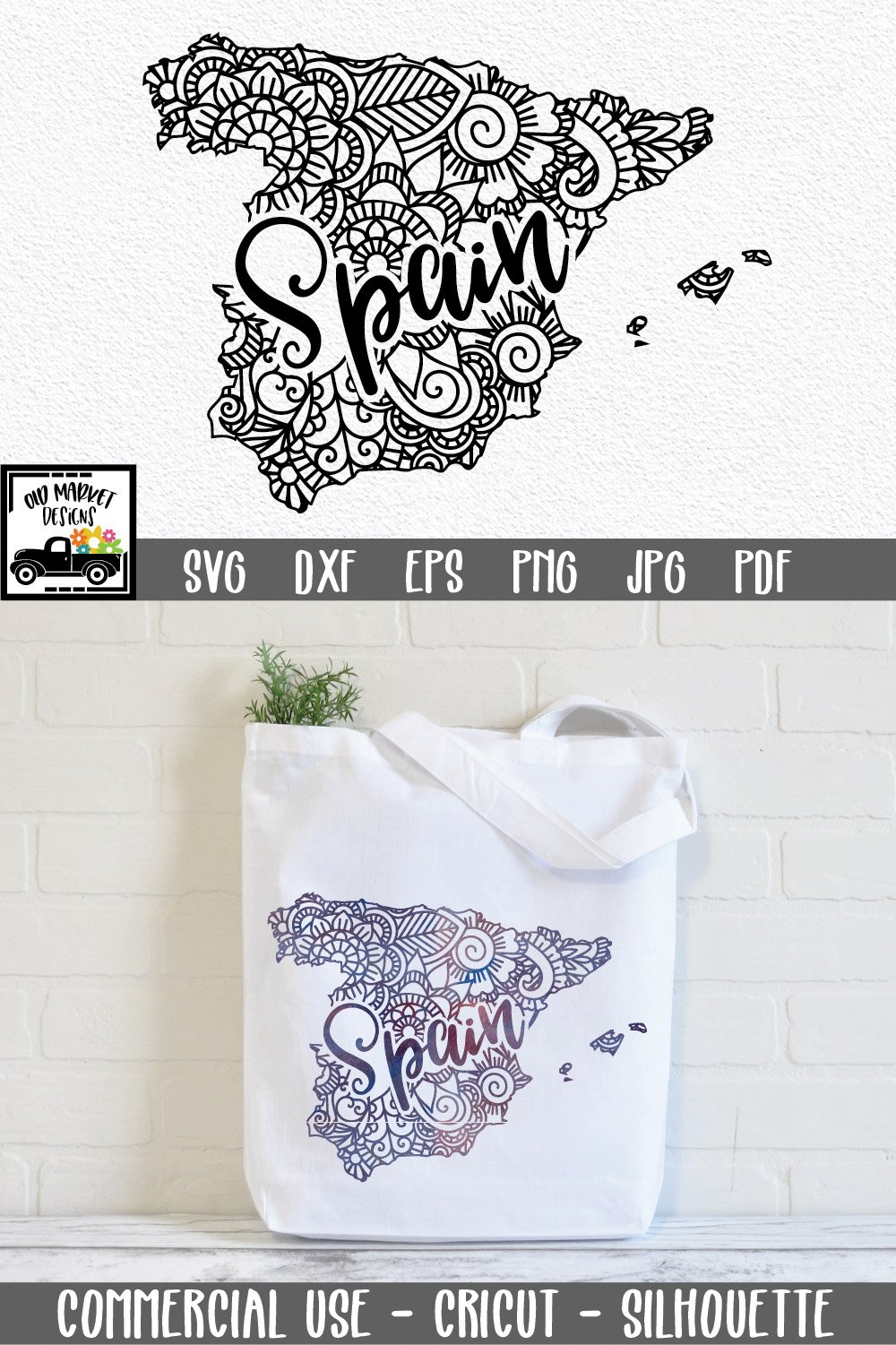 Spain SVG File - Spain Mandala Design