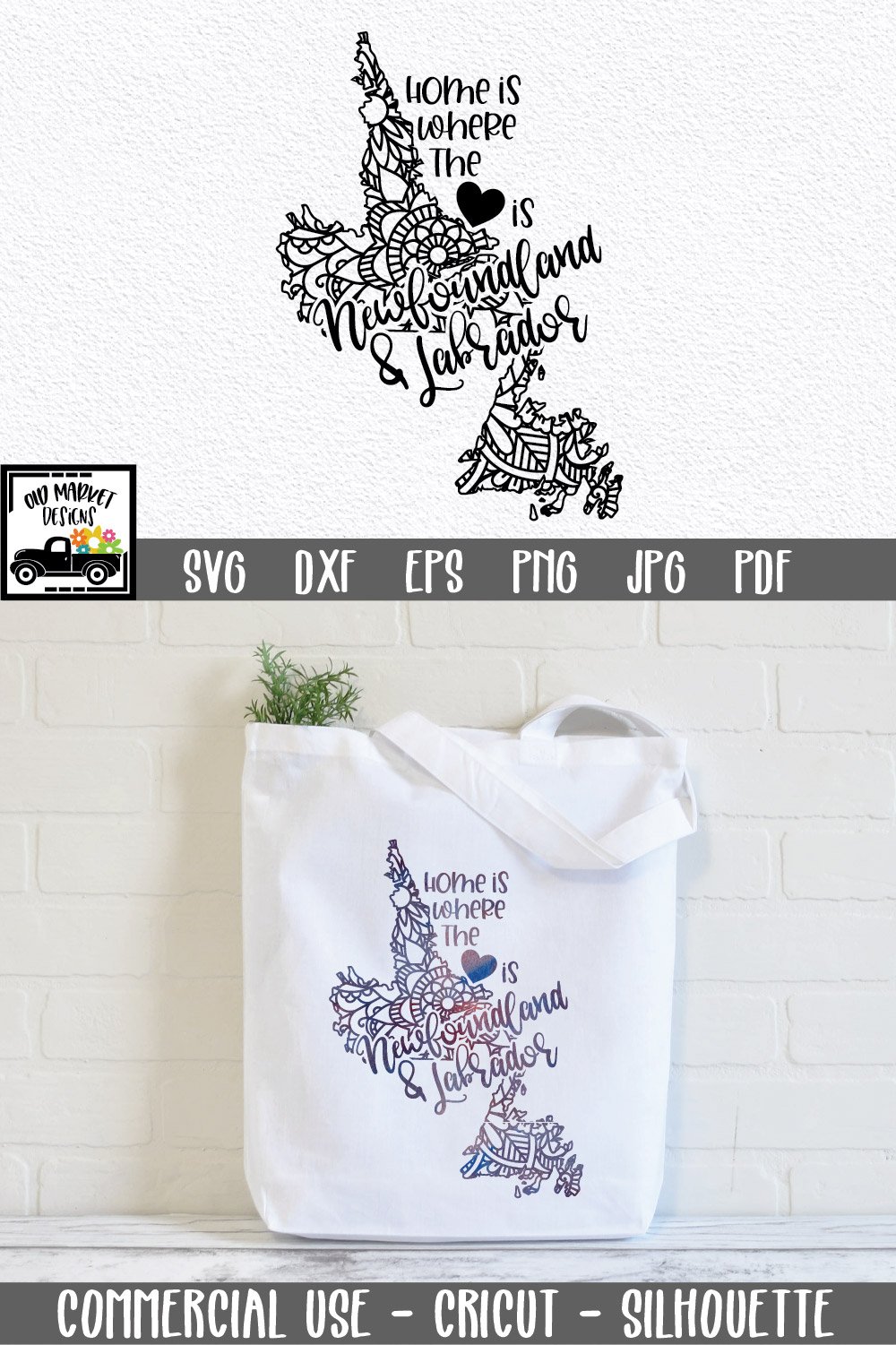 Newfoundland and Labrador SVG File - Canada Mandala Design