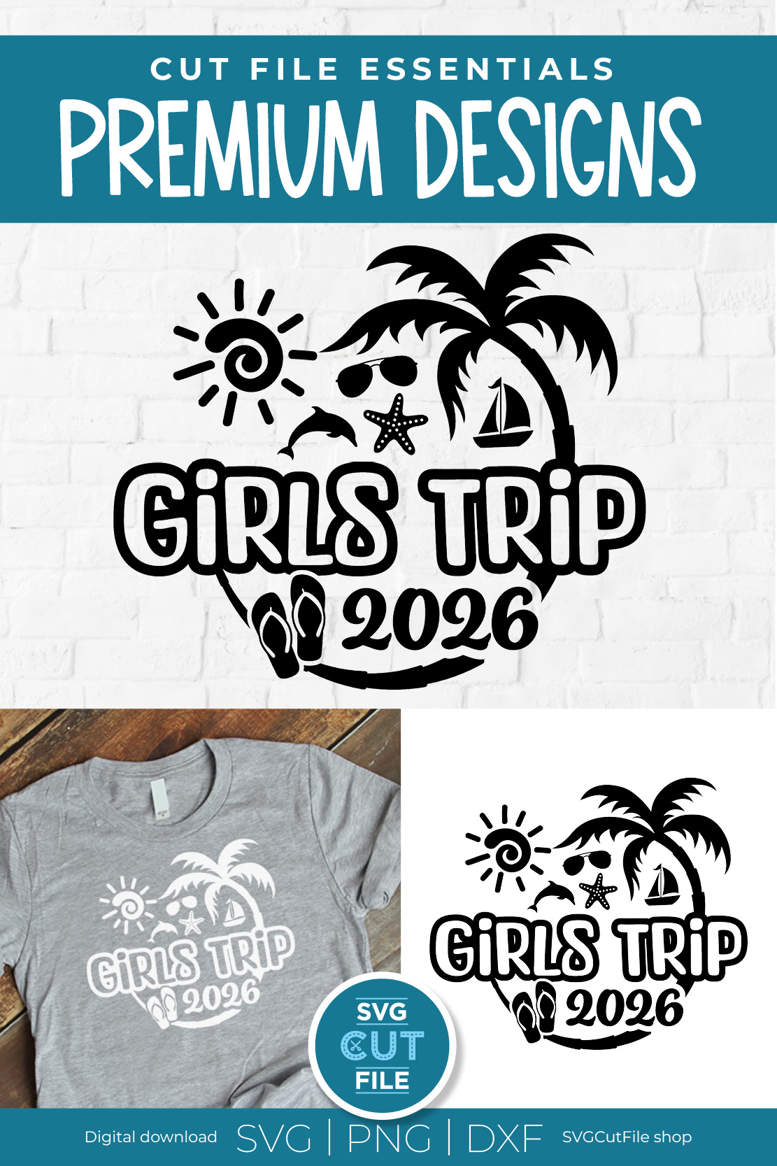 2026 Girls Trip svg - Great for a Girls Vacation or Trip