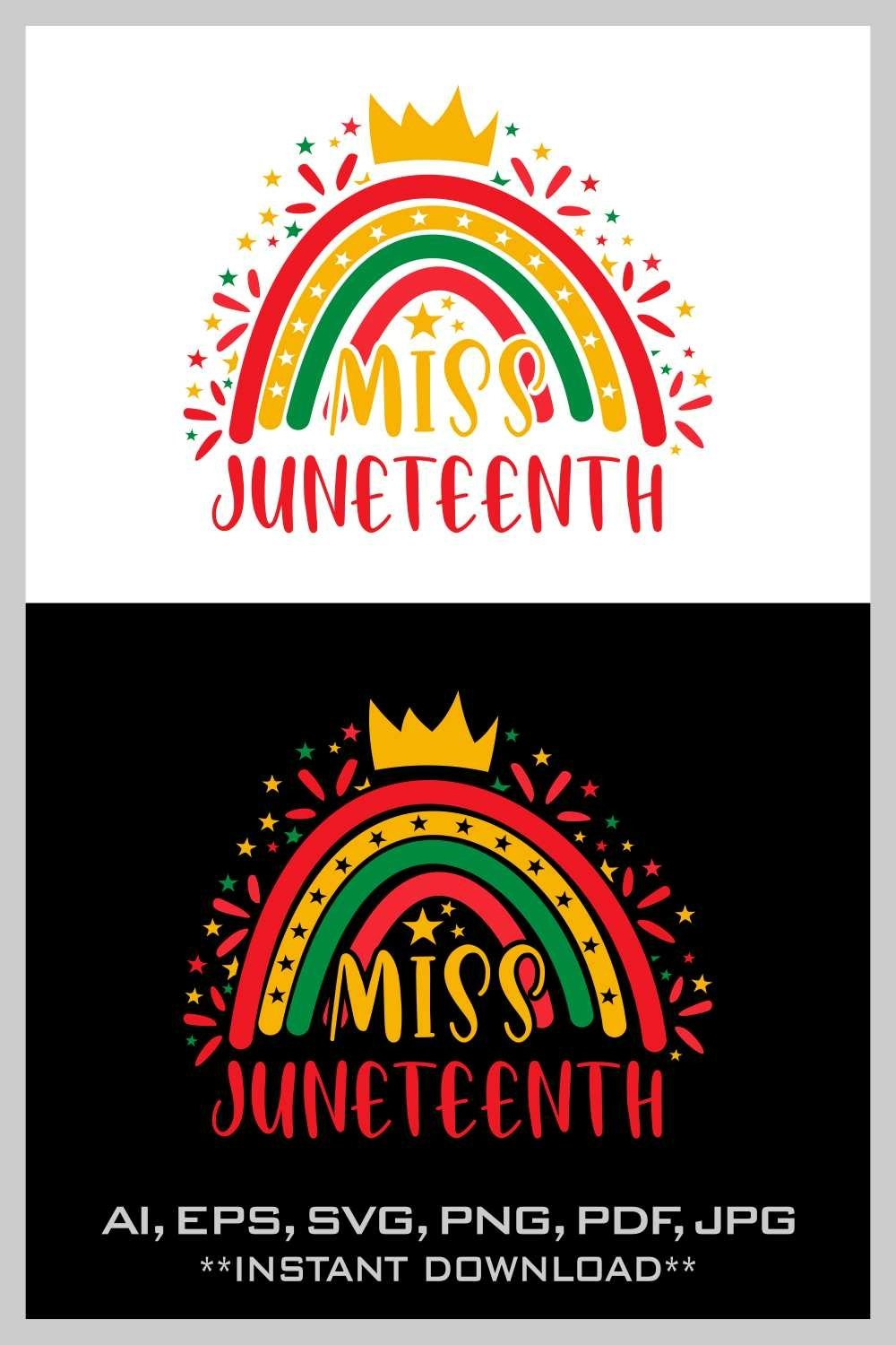 Miss Juneteenth, Happy Juneteenth, Juneteenth SVG, BLM SVG