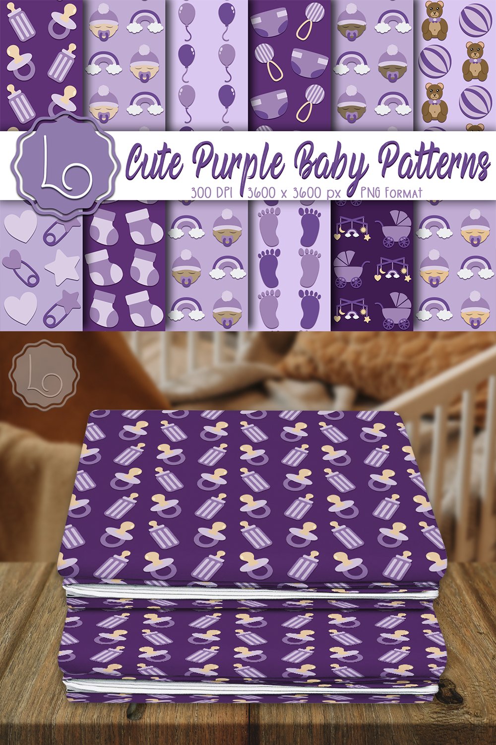 12 Cute Purple Baby Patterns