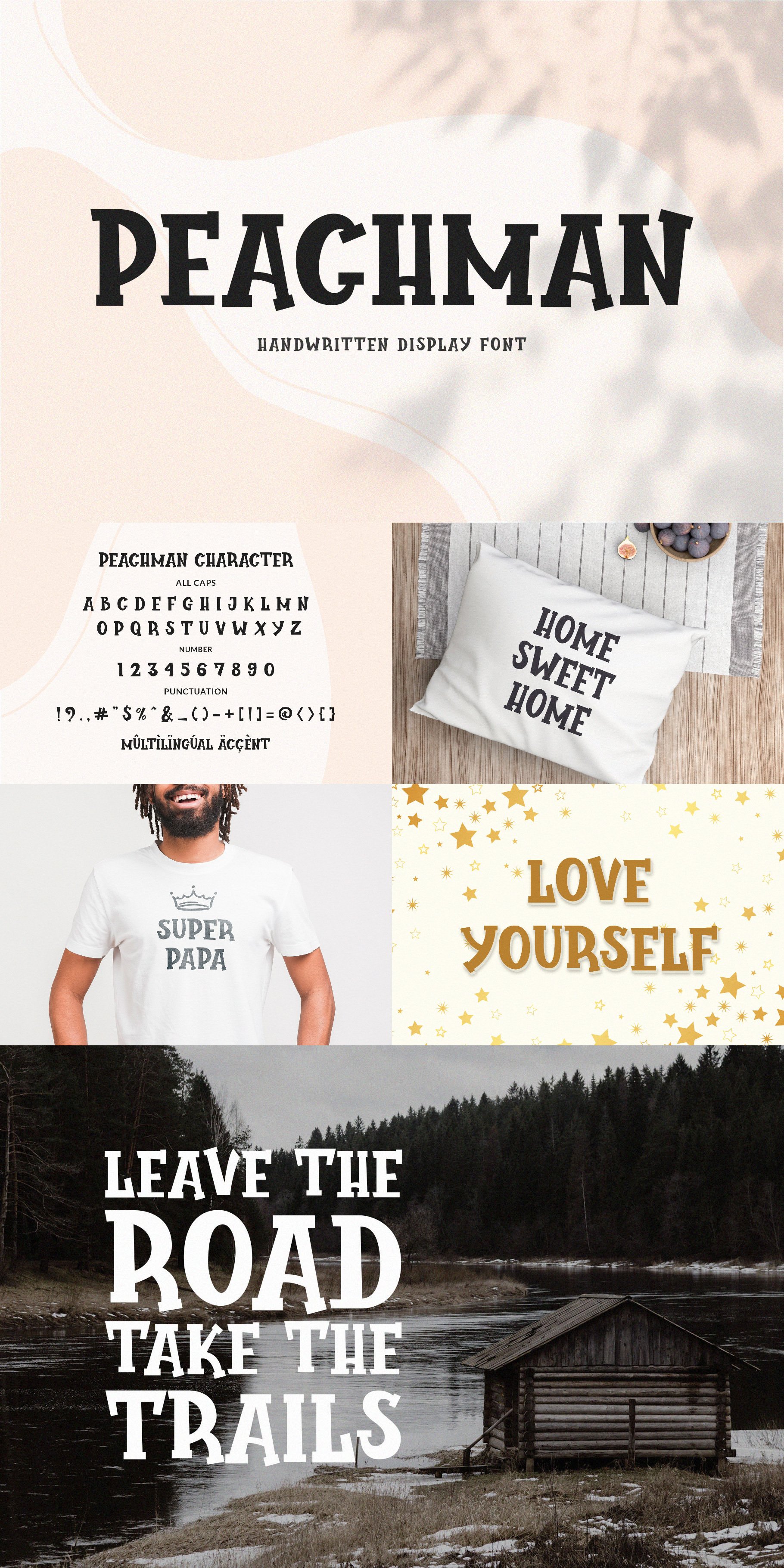 Peachman // Handwritten Font