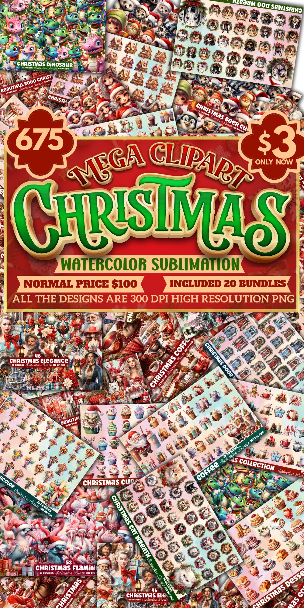 Christmas Mega Bundle, Mega Christmas SVG Bundle, Christmas