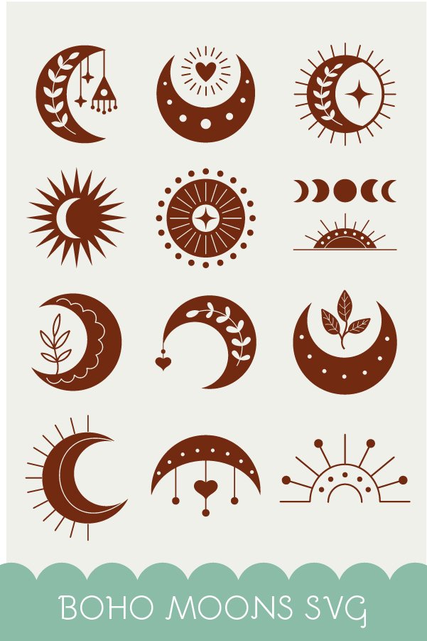 Boho elements png/svg/ cricut design