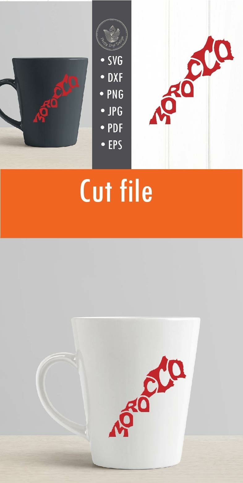 Morocco Cut File | Lettering Word Art