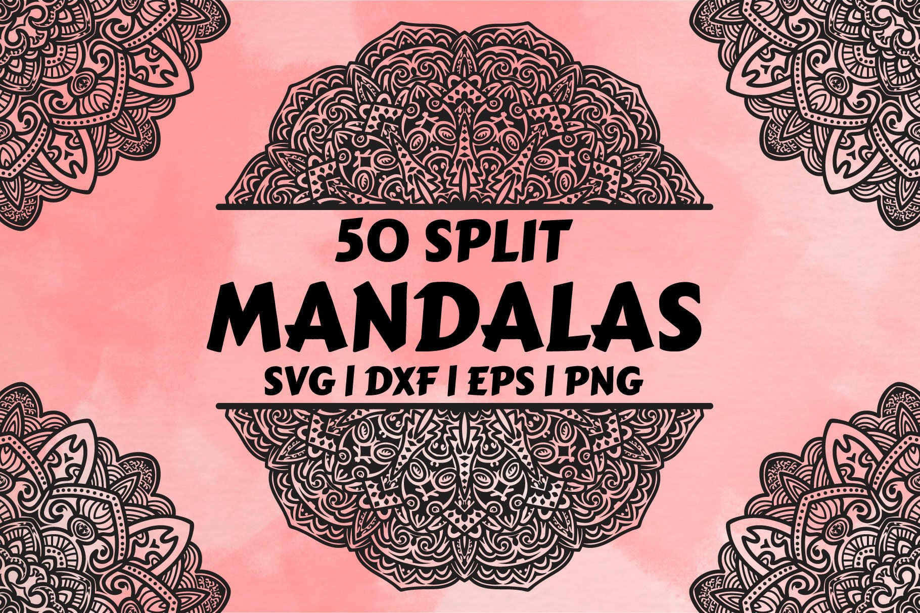 Split Mandalas svg cut file