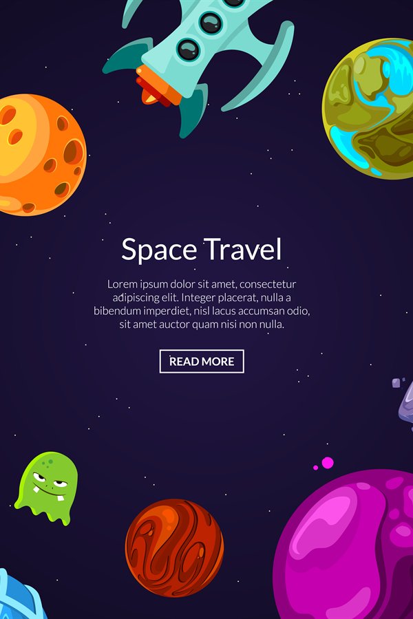 Vector background with place for text with cartoon (850325)
