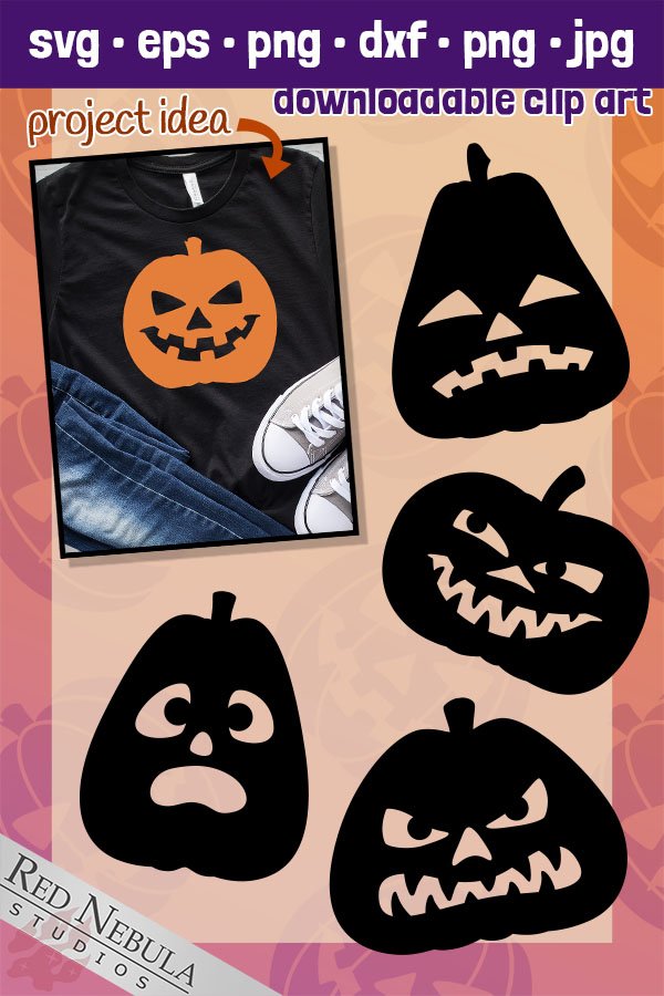 Halloween Jack O Lantern Silhouettes | Pumpkin Face SVG