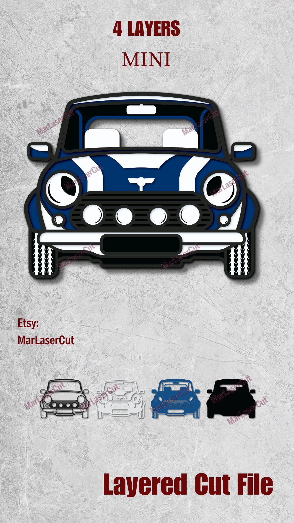 3D SVG Laser Cut Mini SVG Mandala Layered