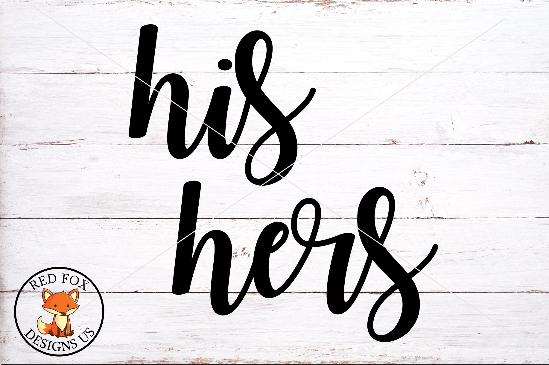 His and Hers Wedding Signs SVG PNG DXF