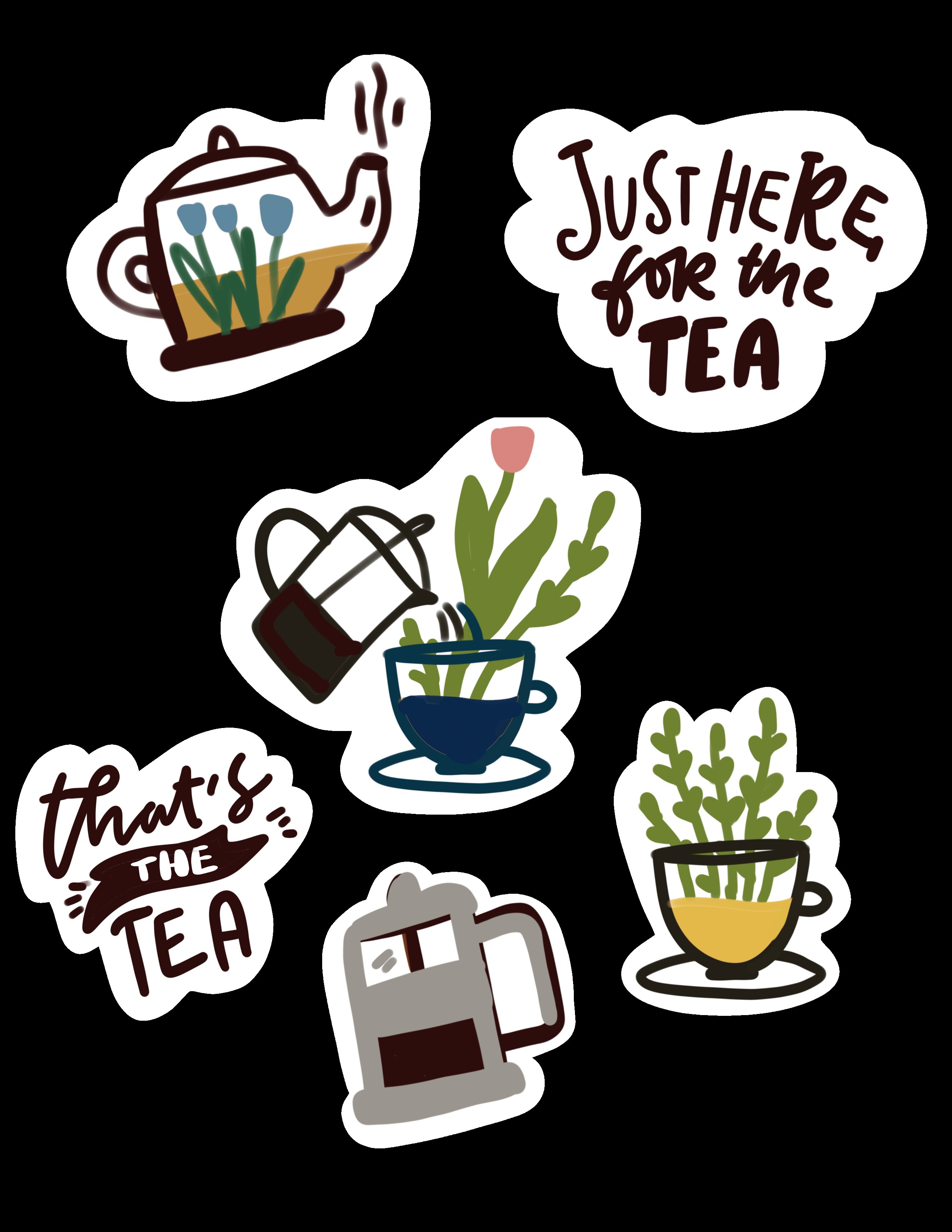 Tea sticker bundle